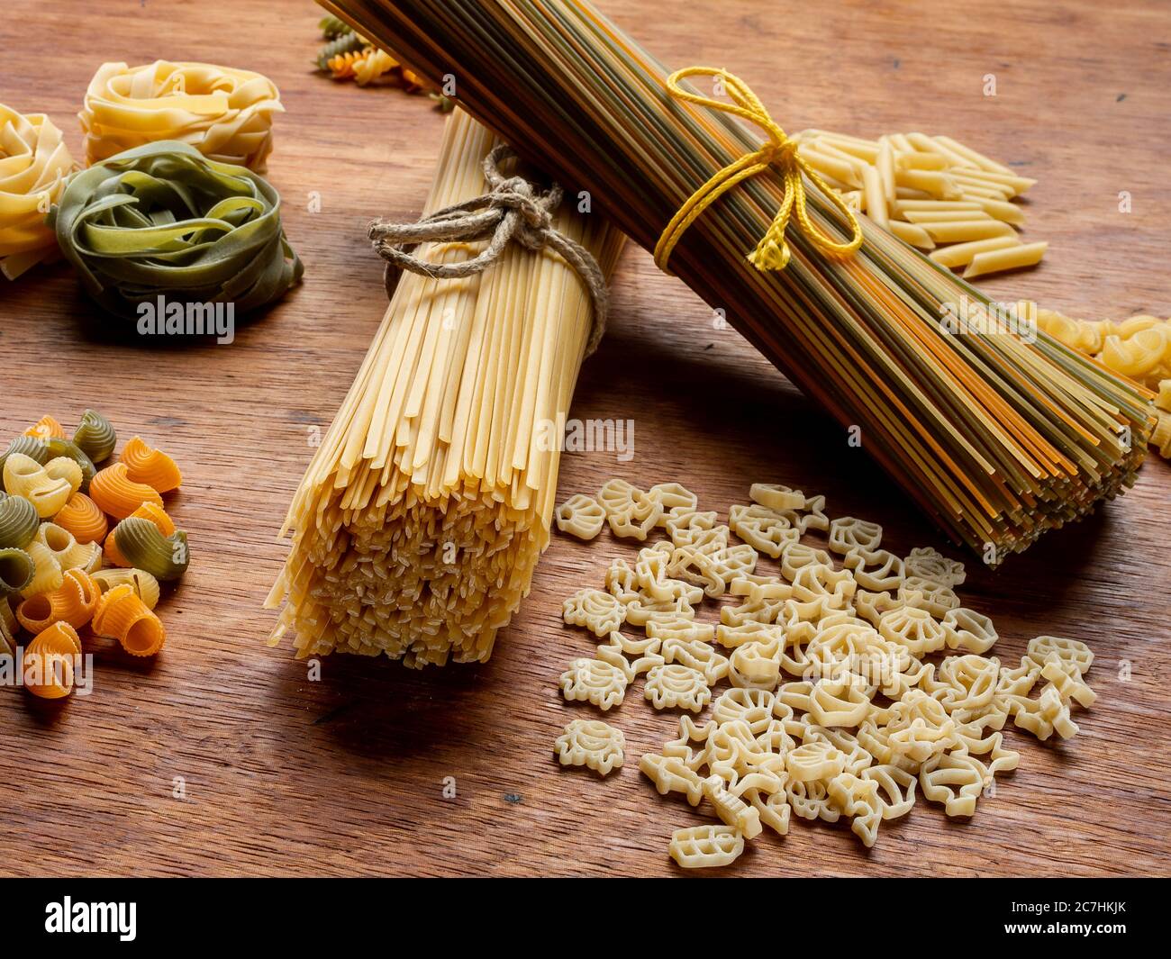 still life of different types of hard paste Stock Photo - Alamy
