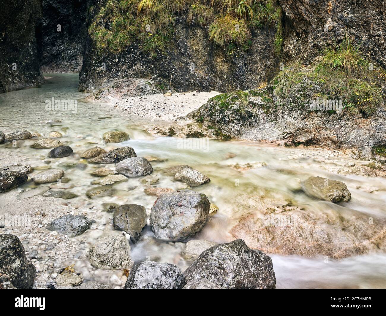 Rocks, water, stream, gorge Stock Photo - Alamy