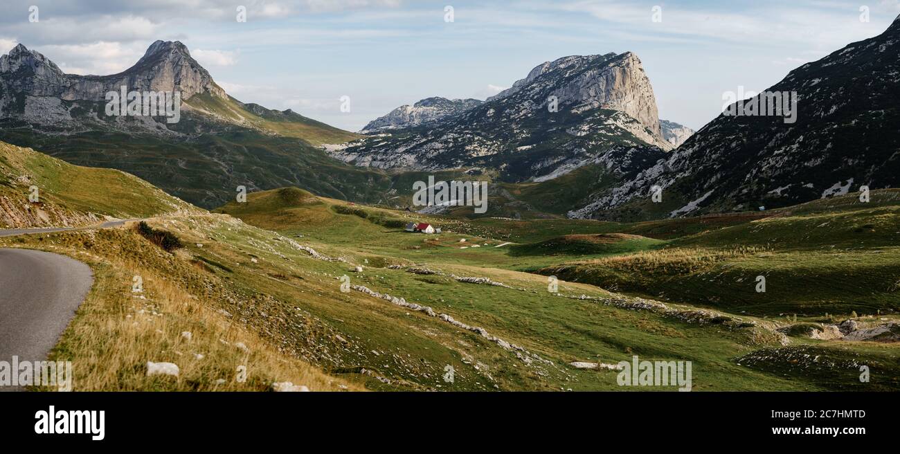 Sedlo pass on Bobotov kuk in the national park Durmitor, Zabljak ...