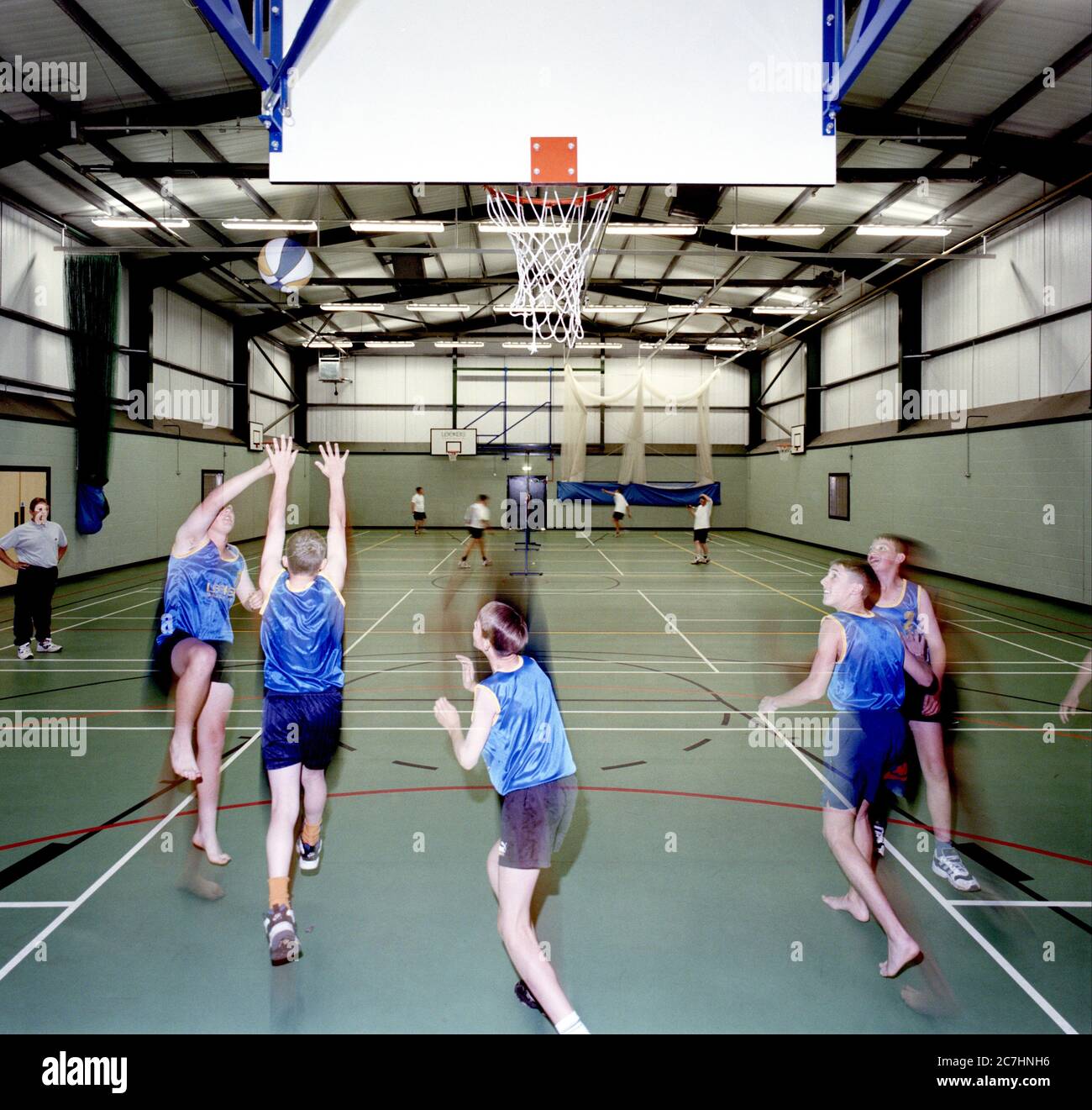 School Games Hall and Gym Stock Photo - Alamy
