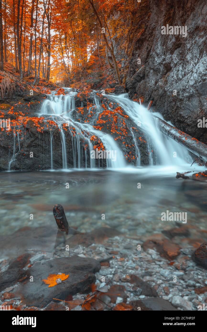 Autumn mood at the brook hi-res stock photography and images - Alamy