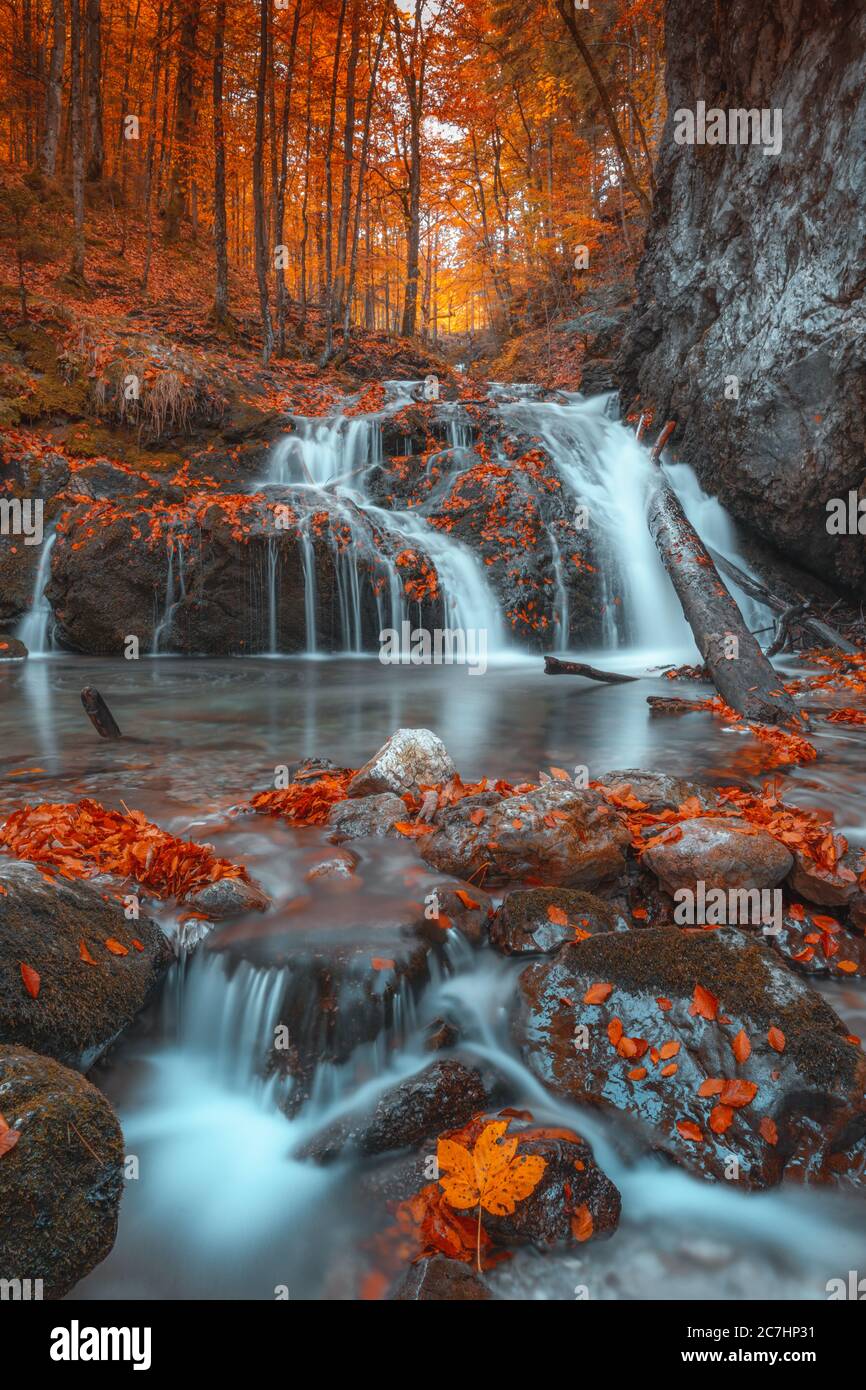 Autumn mood at the brook hi-res stock photography and images - Alamy