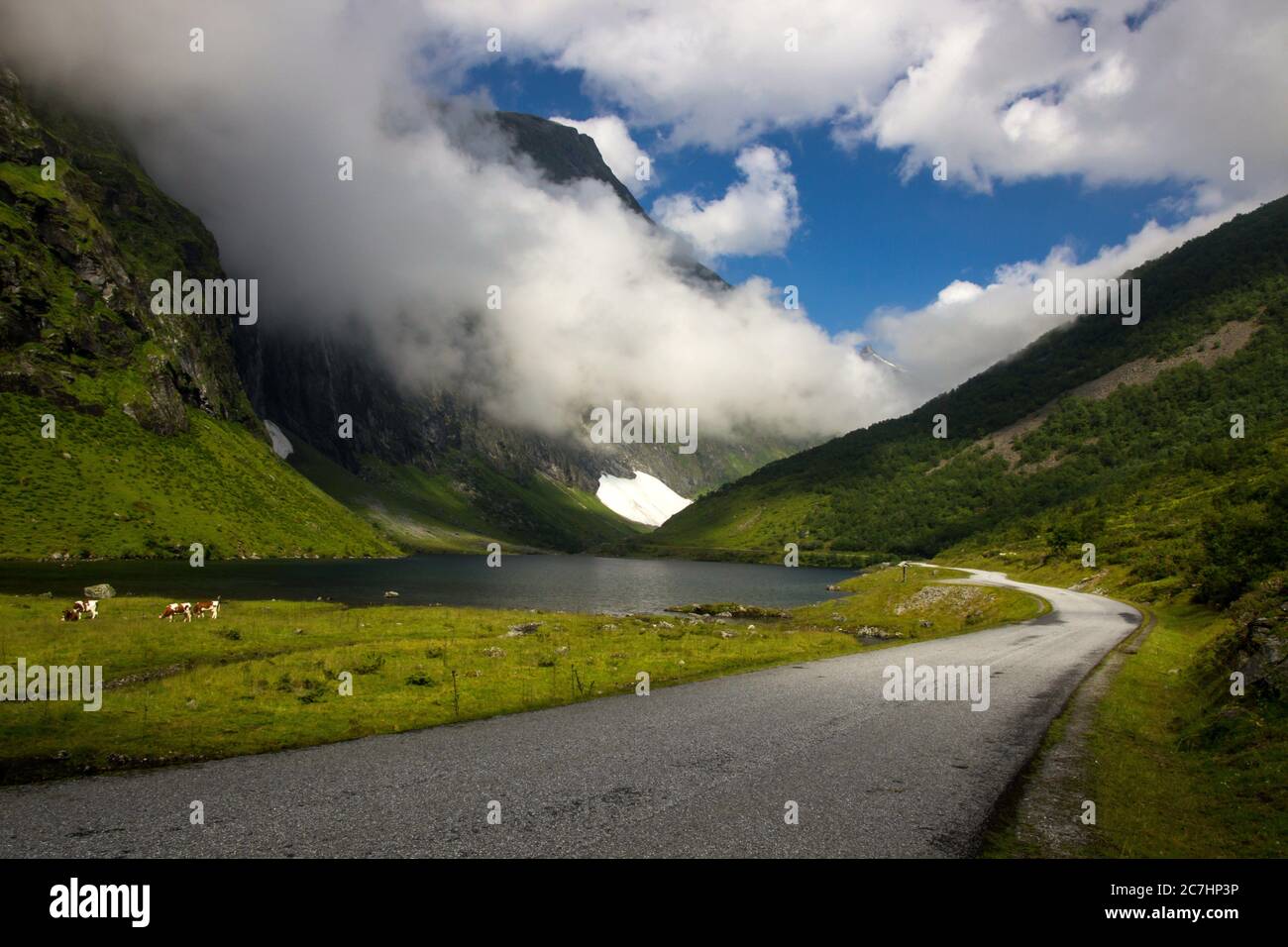 Nibbedalen valley in Sunnmore Alps in Norway Stock Photo - Alamy
