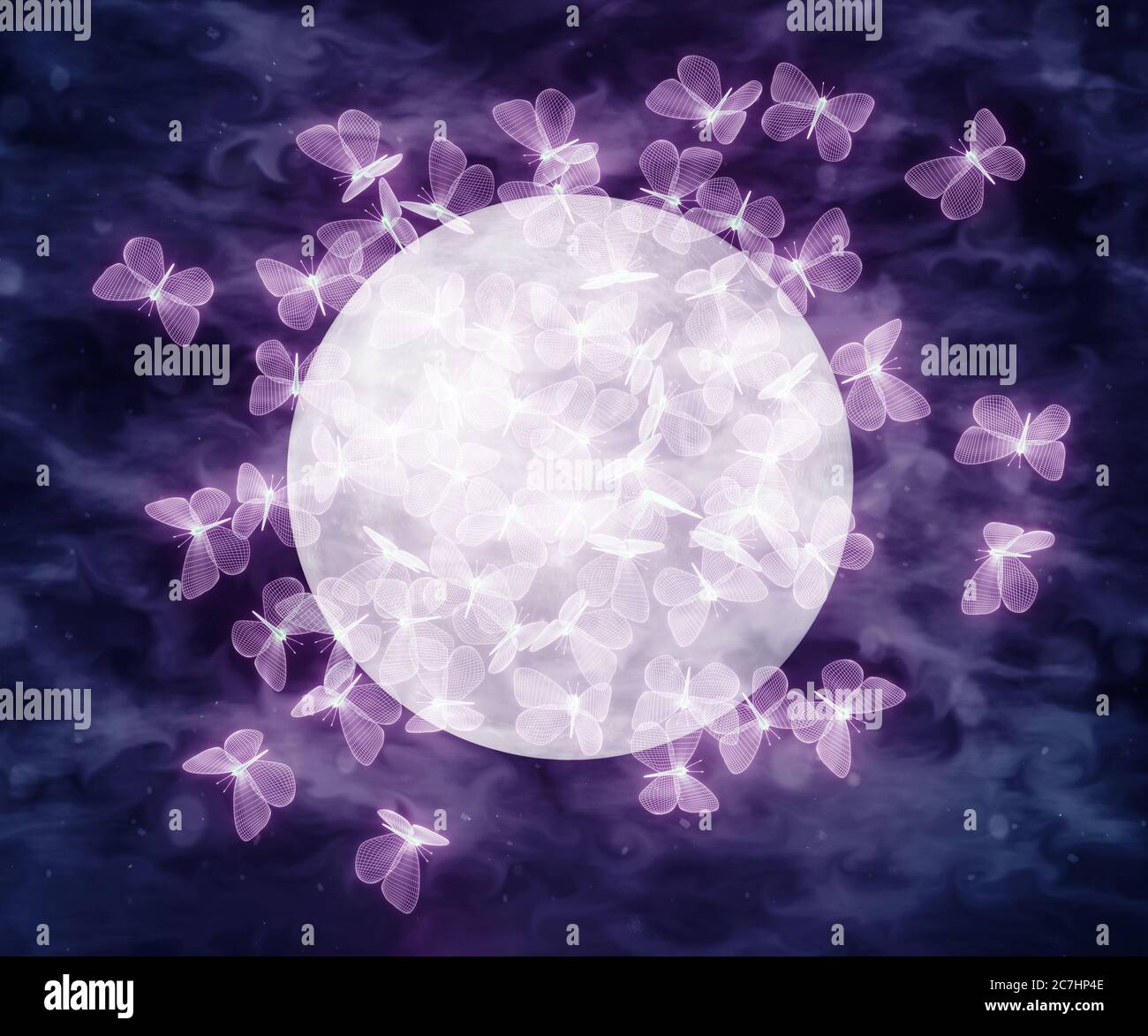 Moths flying around light hi-res stock photography and images - Alamy