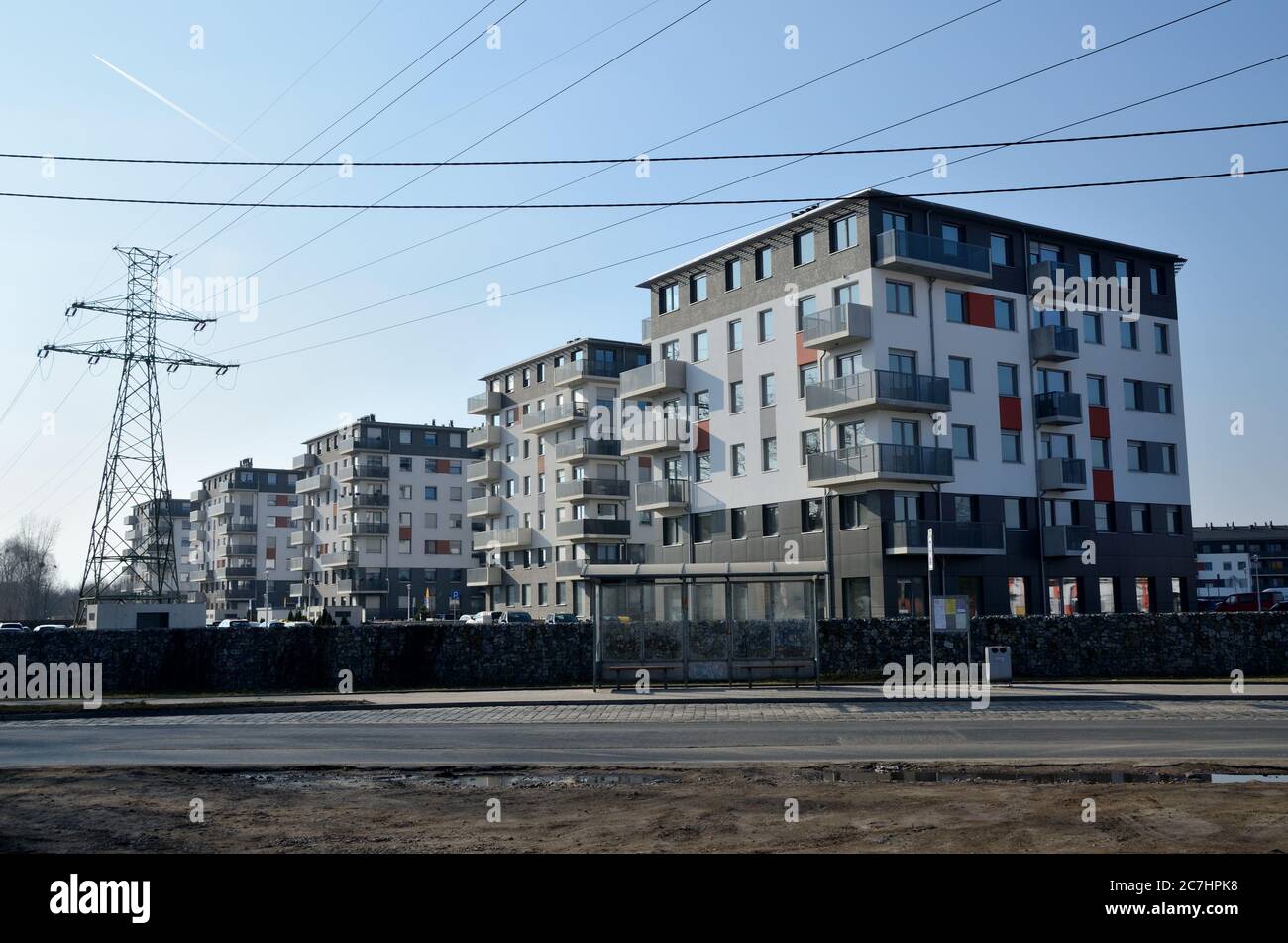 New residential buildings in Poland. Hundreds of new apartments built ...