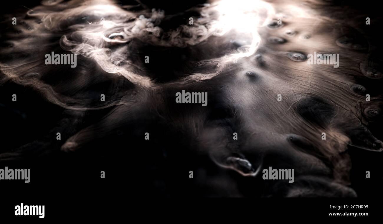 Authentic scenery of dry ice looking like a work of art Stock Photo - Alamy