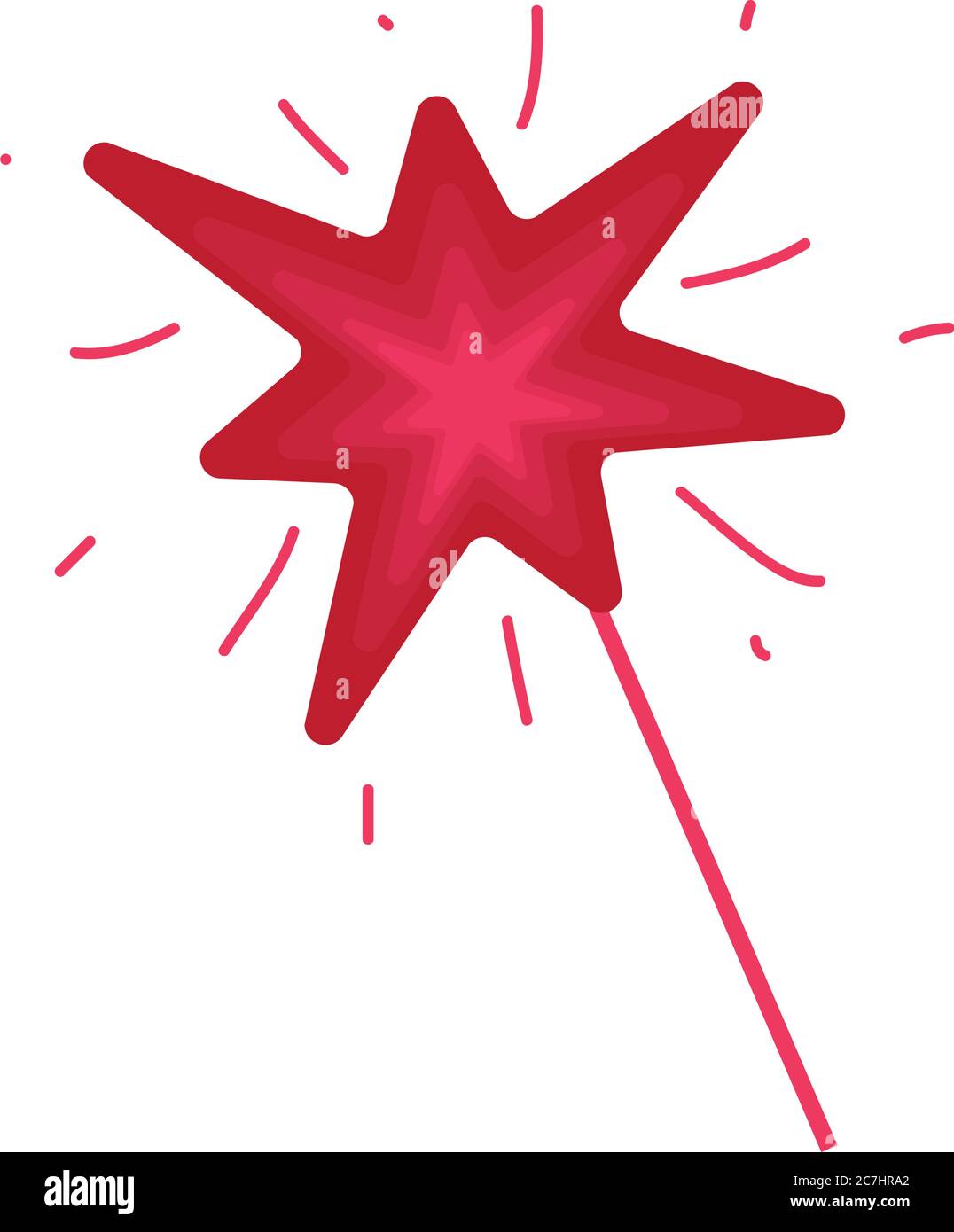 Red fireworks image. Light explosion. Celebration - Vector Stock Vector ...