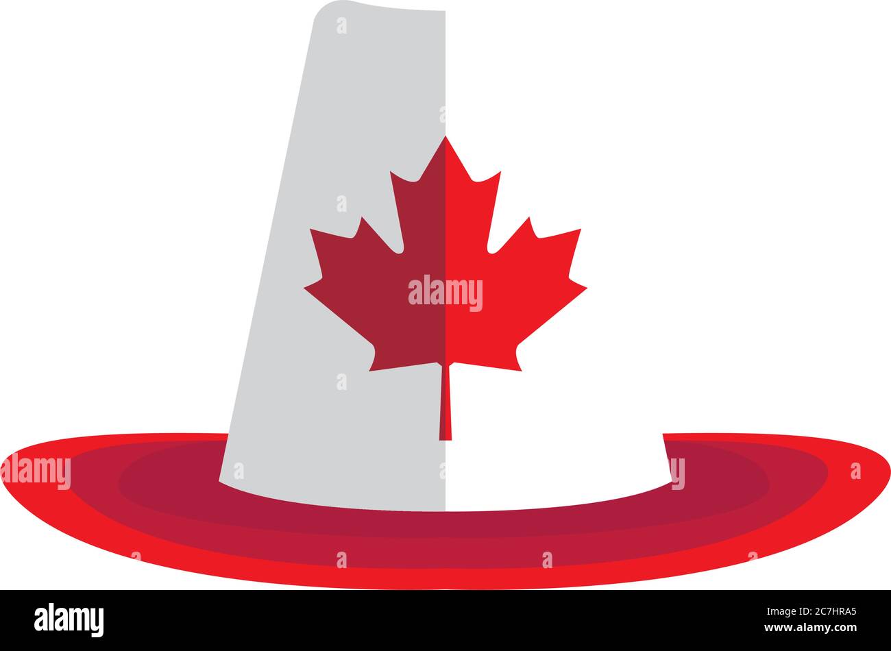 Traditional canadian hat icon. Maple leaf icon - Vector Stock Vector ...
