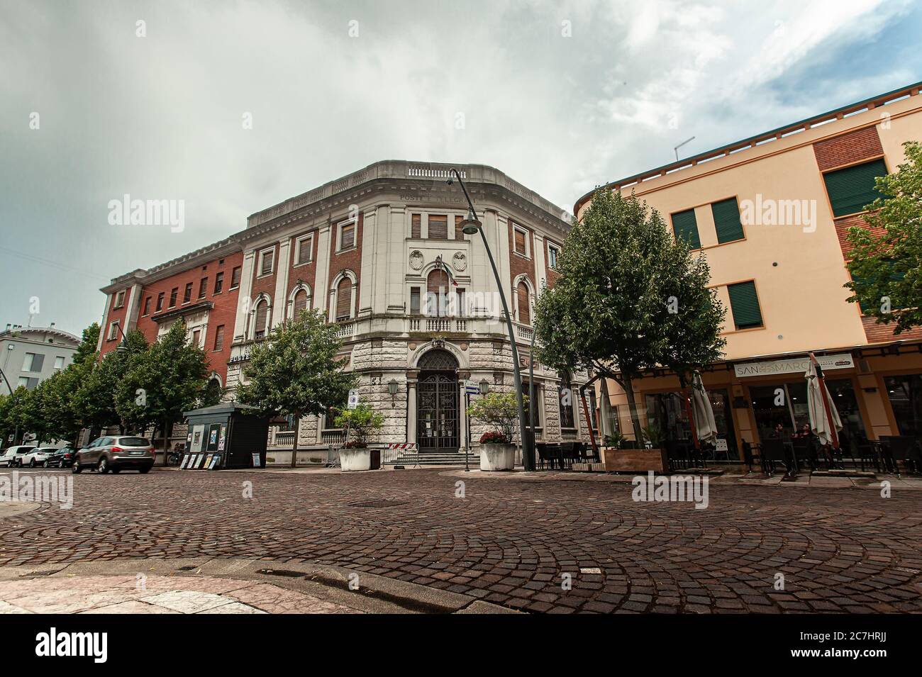 Corso del Popolo in Rovigo, the principal street in the Italian city ...