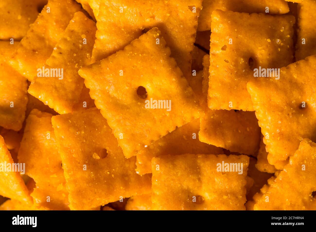 Salty Yummy Cheddar Cheese Crackers in a Bowl Stock Photo - Alamy
