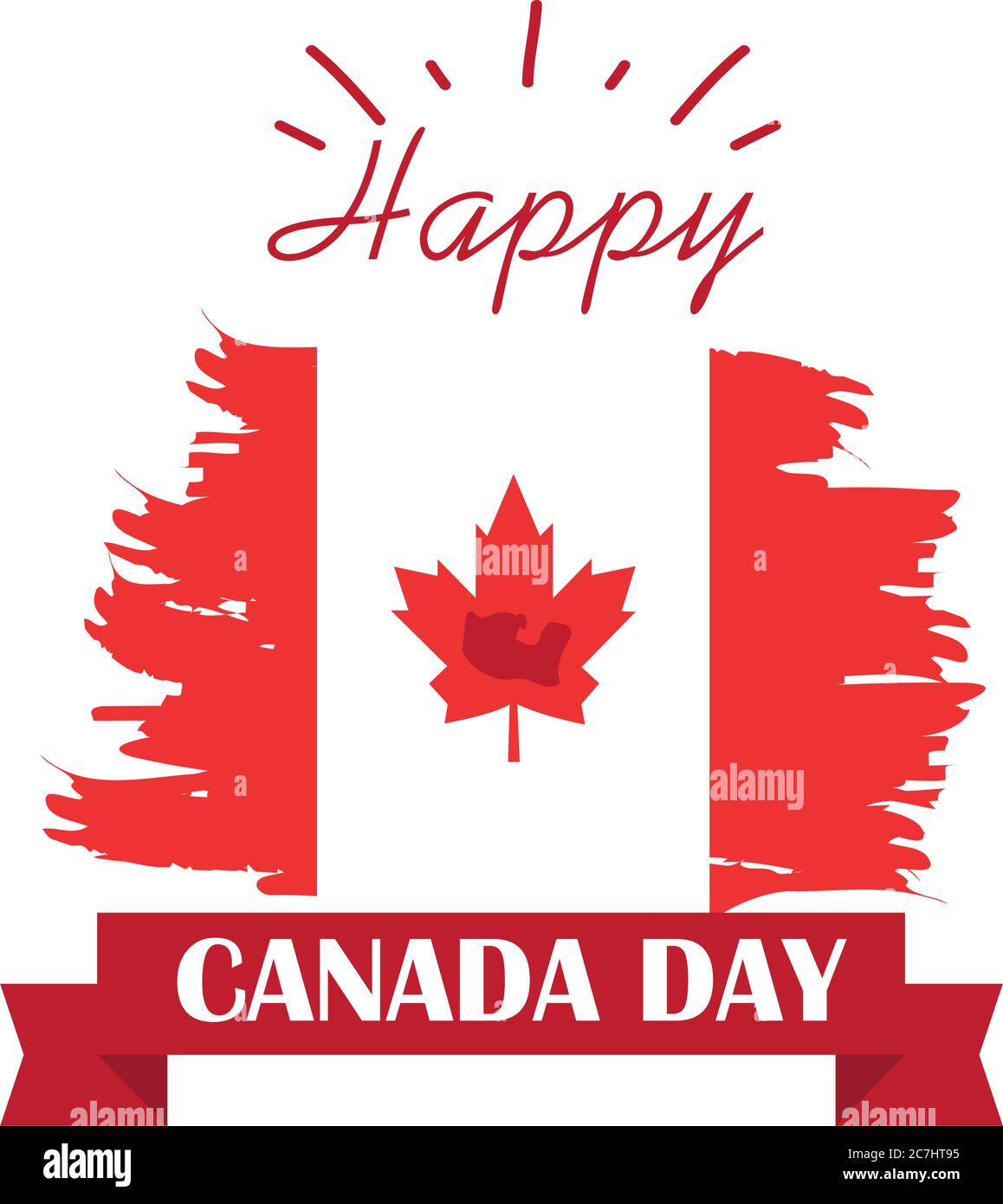 Canada day clip art Cut Out Stock Images & Pictures - Alamy