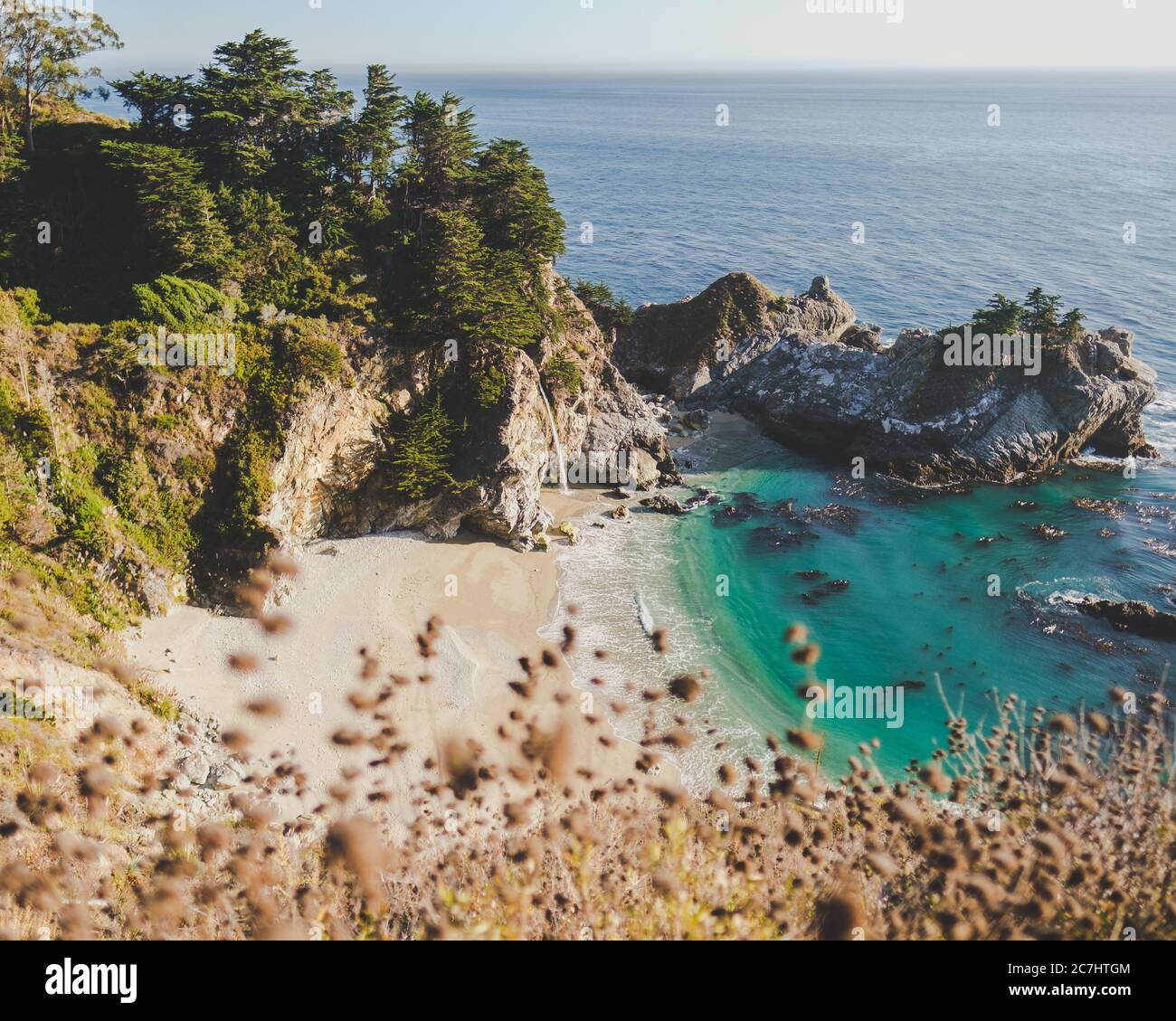 High angle shot of the Julia Pfeiffer Burns at daytime Stock Photo - Alamy