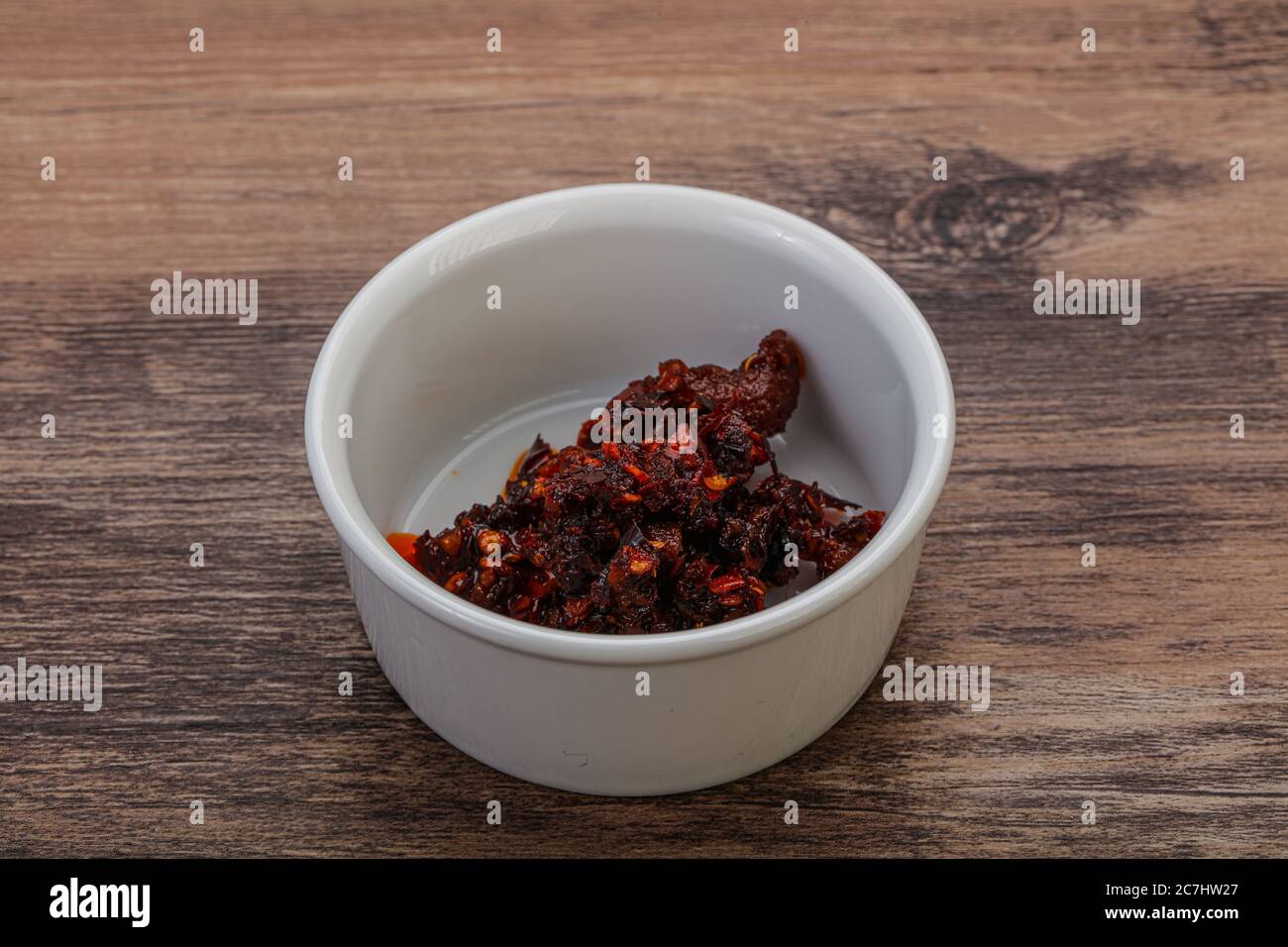 Vietnamese Fried chili pepper sauce with oil Stock Photo - Alamy