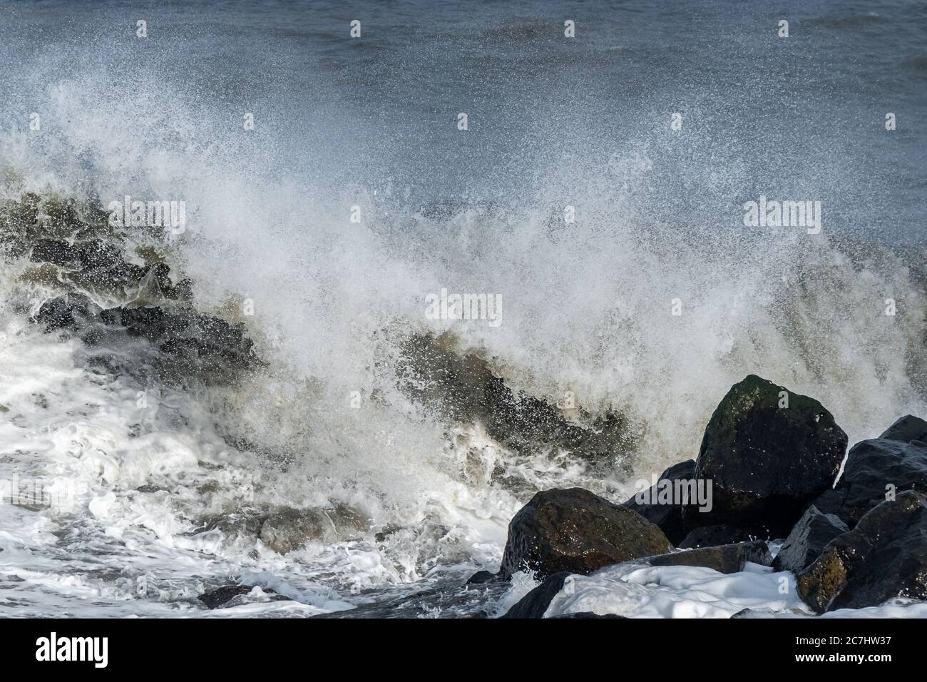 Big stormy waves on the black sea, Poti, Georgia Stock Photo - Alamy