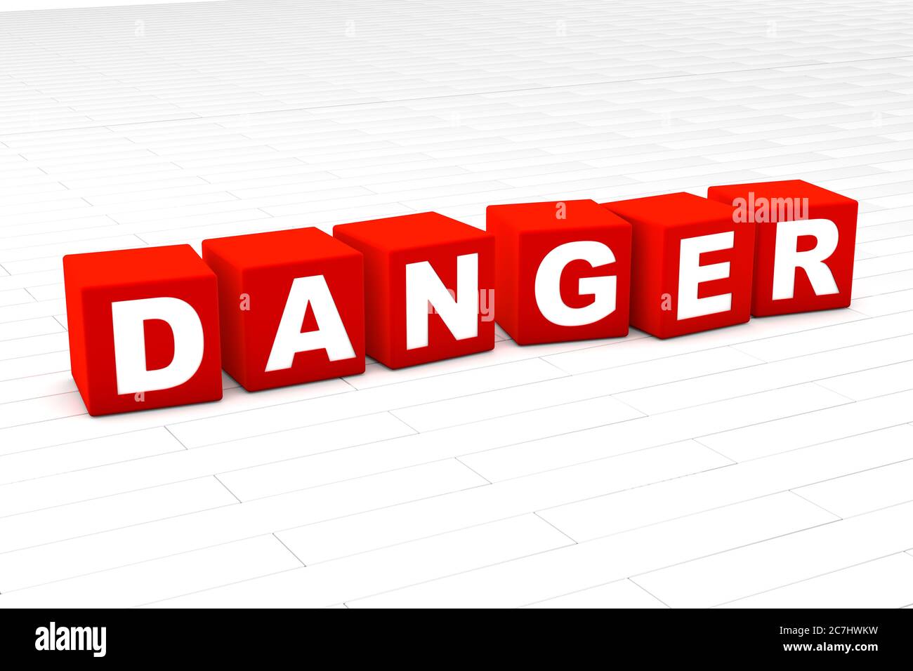 3D rendered illustration of the word Danger Stock Photo - Alamy