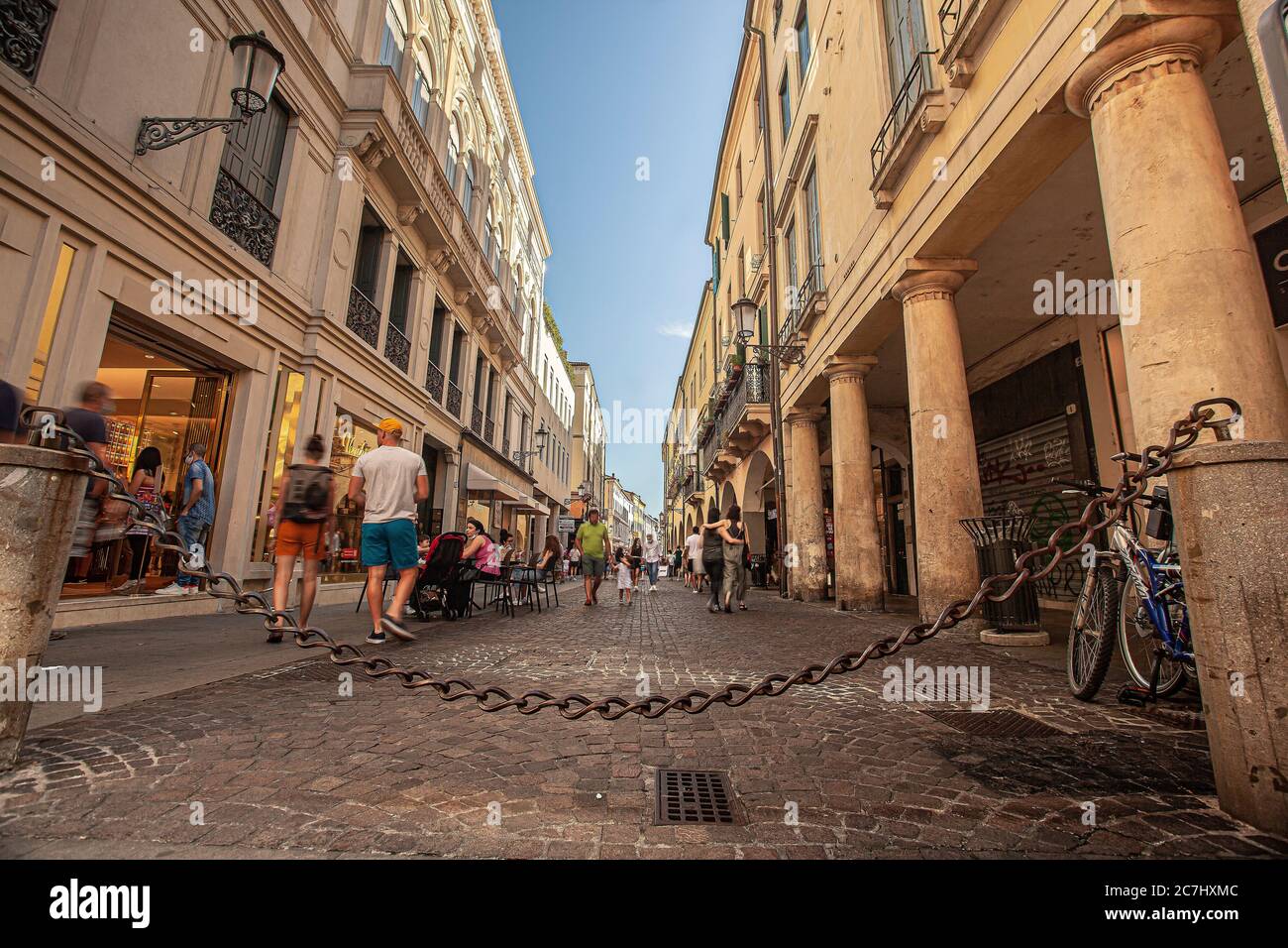 Real life scene in Padua street with people Stock Photo - Alamy