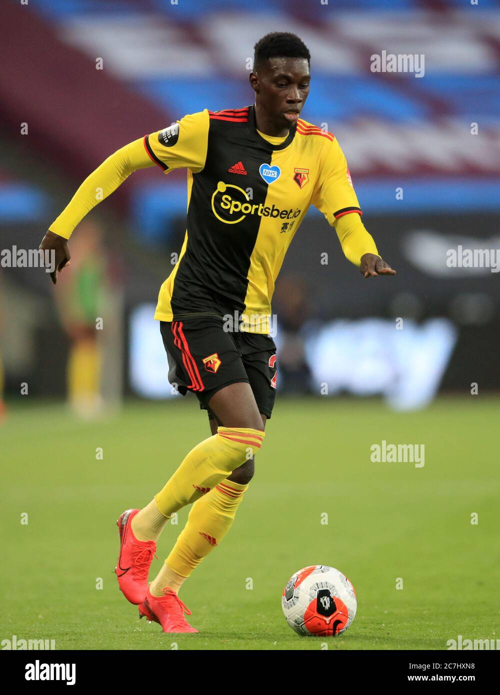 Watford's Ismaila Sarr during the Premier League match at the London ...