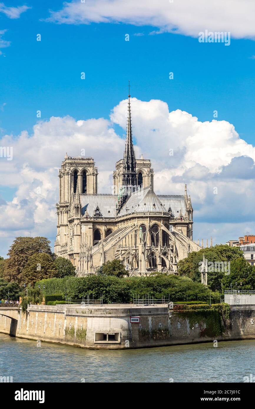 Seine and Notre Dame de Paris is the one of the most famous symbols of ...