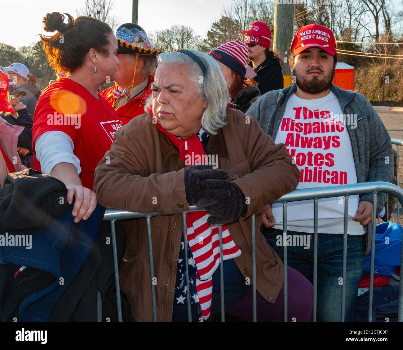 Sharon Anderson, center, was the earliest attendee arriving three days ...