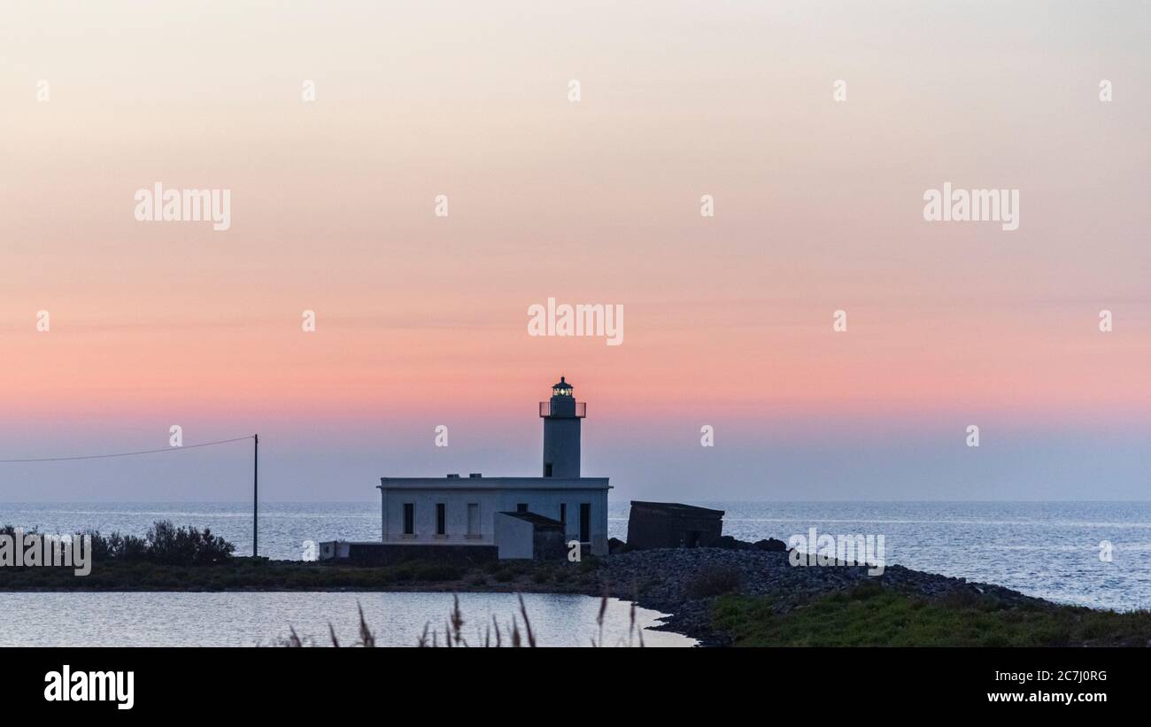 Salina island sicily sunset hi-res stock photography and images - Alamy