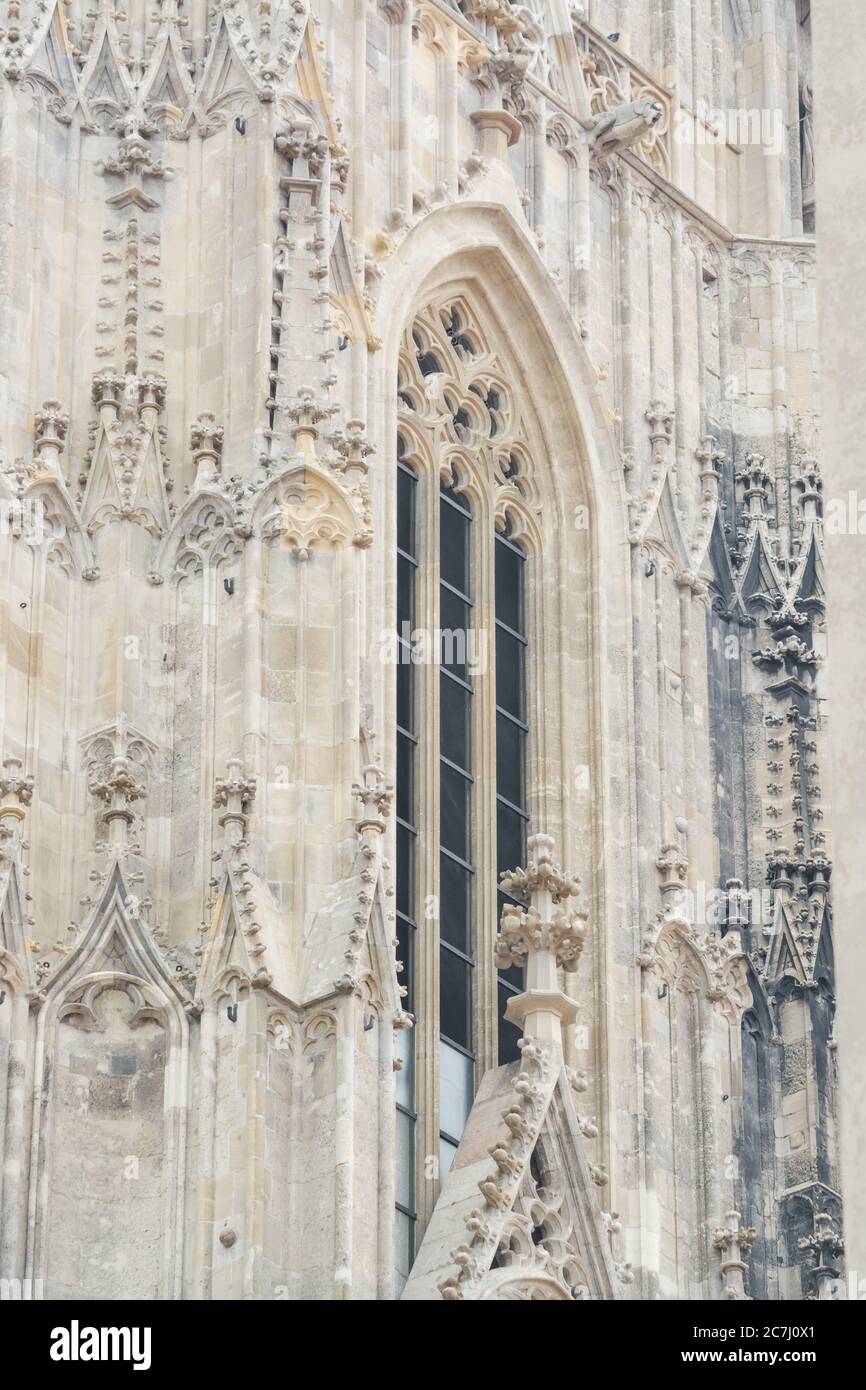 Gothic window of St. Stephen's Cathedral in Vienna Stock Photo - Alamy