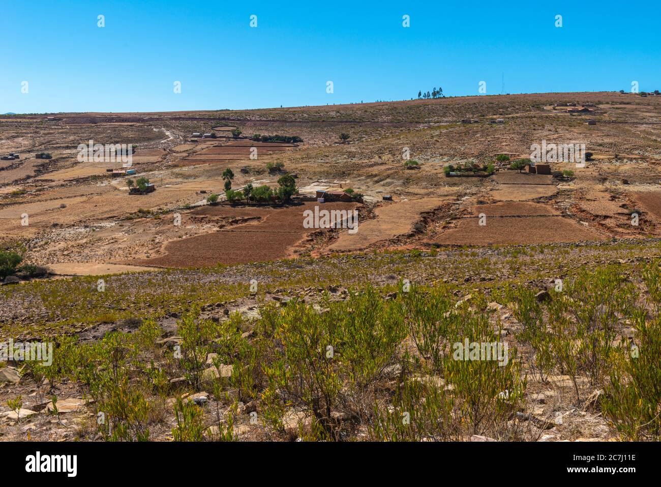 High-altitude farming in the Parque Nacional Tototoro, National Park ...
