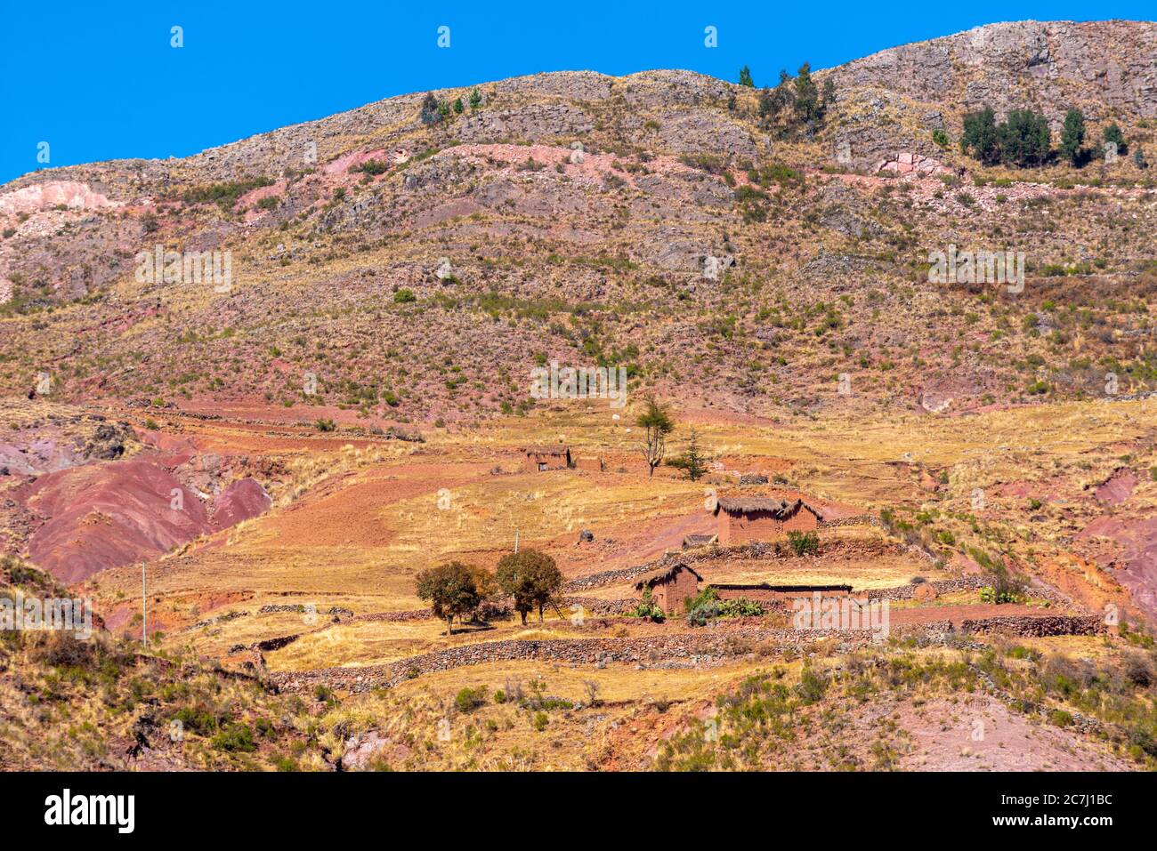 High-altitude farming in the Parque Nacional Tototoro, National Park ...