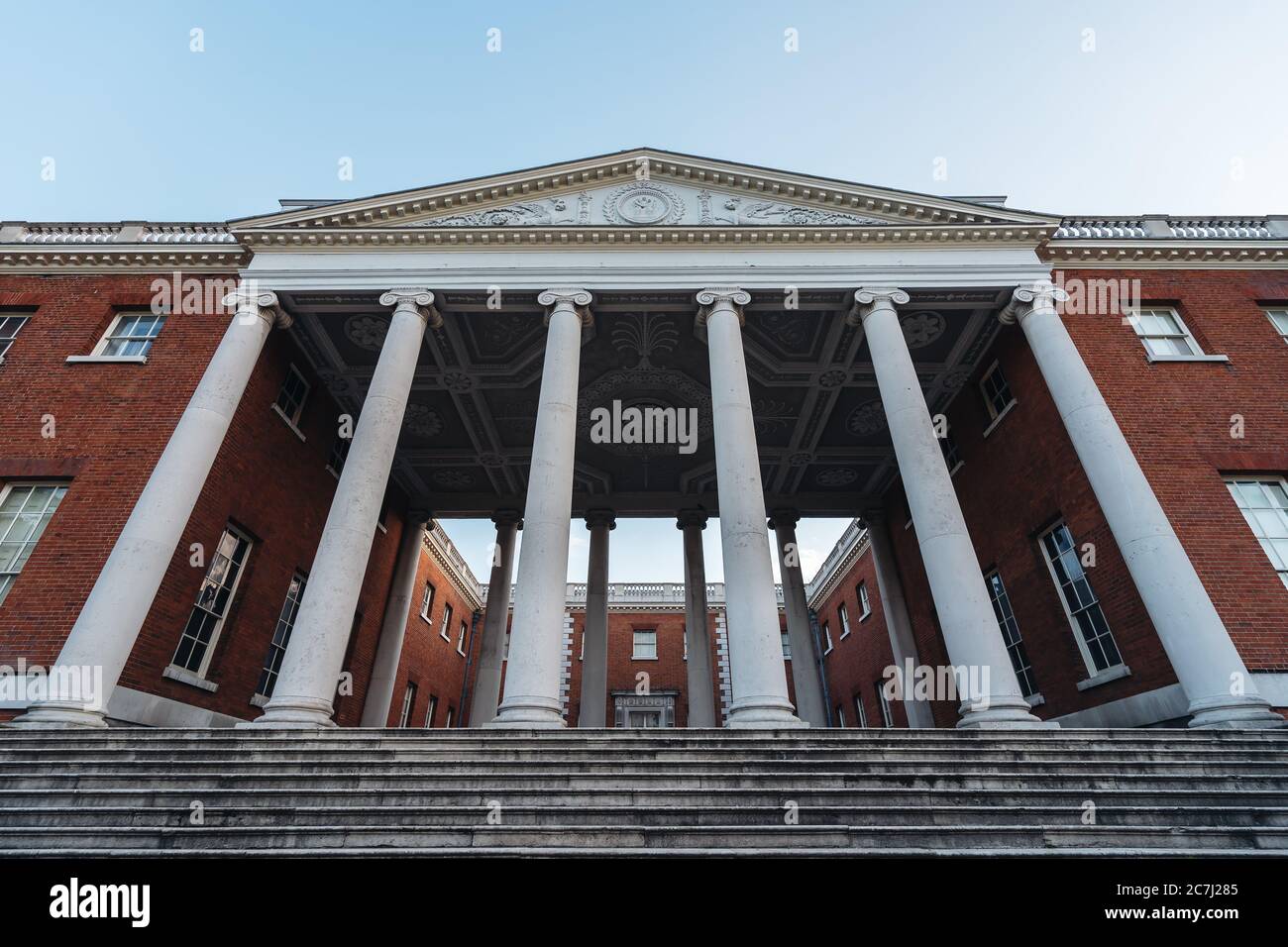 London / UK - 07/10/2020: Osterley Park House on summer evening with ...