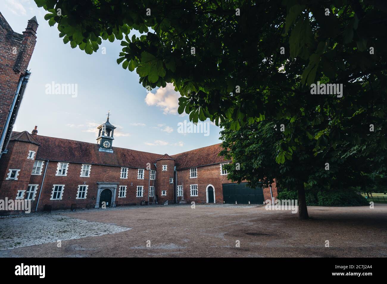 London / UK - 07/10/2020: Osterley Park House on summer evening with ...