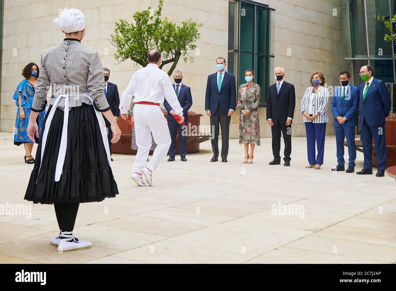 Bilbao, Basque Country, Spain. 17th July, 2020. King Felipe VI of Spain ...