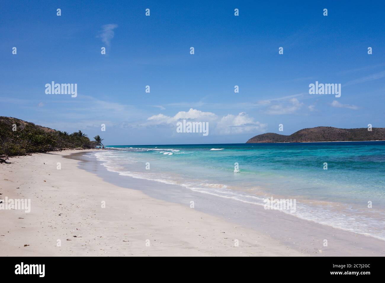 Playa Zoni beach on a sunny day in Culebra, Puerto Rico Stock Photo - Alamy