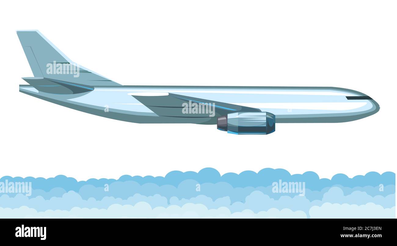 Cargo airplane. Vector. Airplane for the transport of goods. Plane ...
