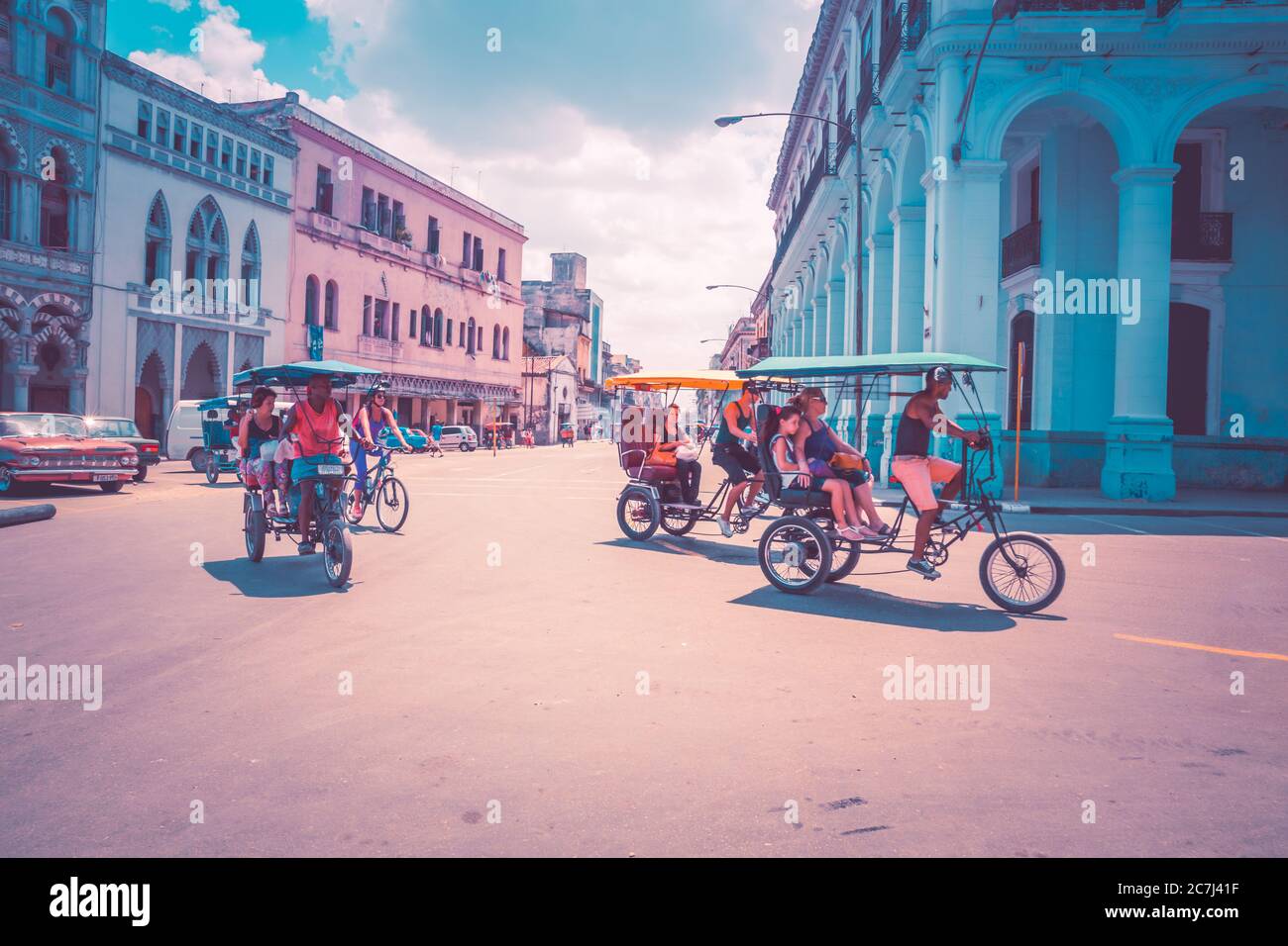 Bike cab bike taxis hi-res stock photography and images - Alamy