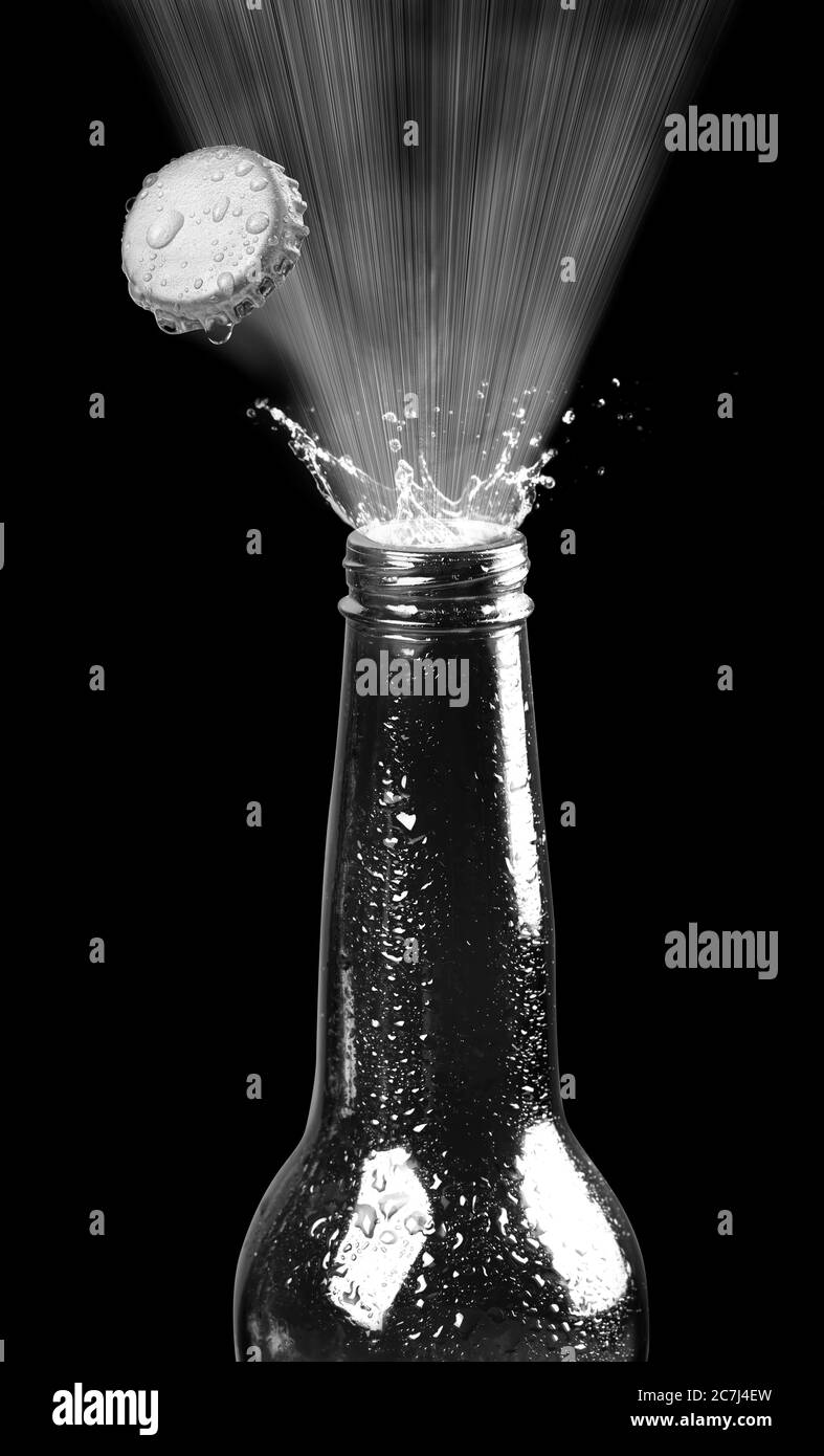 Pop cap Black and White Stock Photos & Images - Alamy