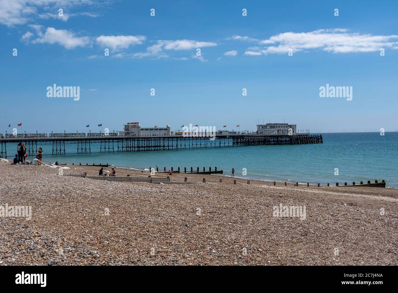 Worthing pier waves hi-res stock photography and images - Alamy