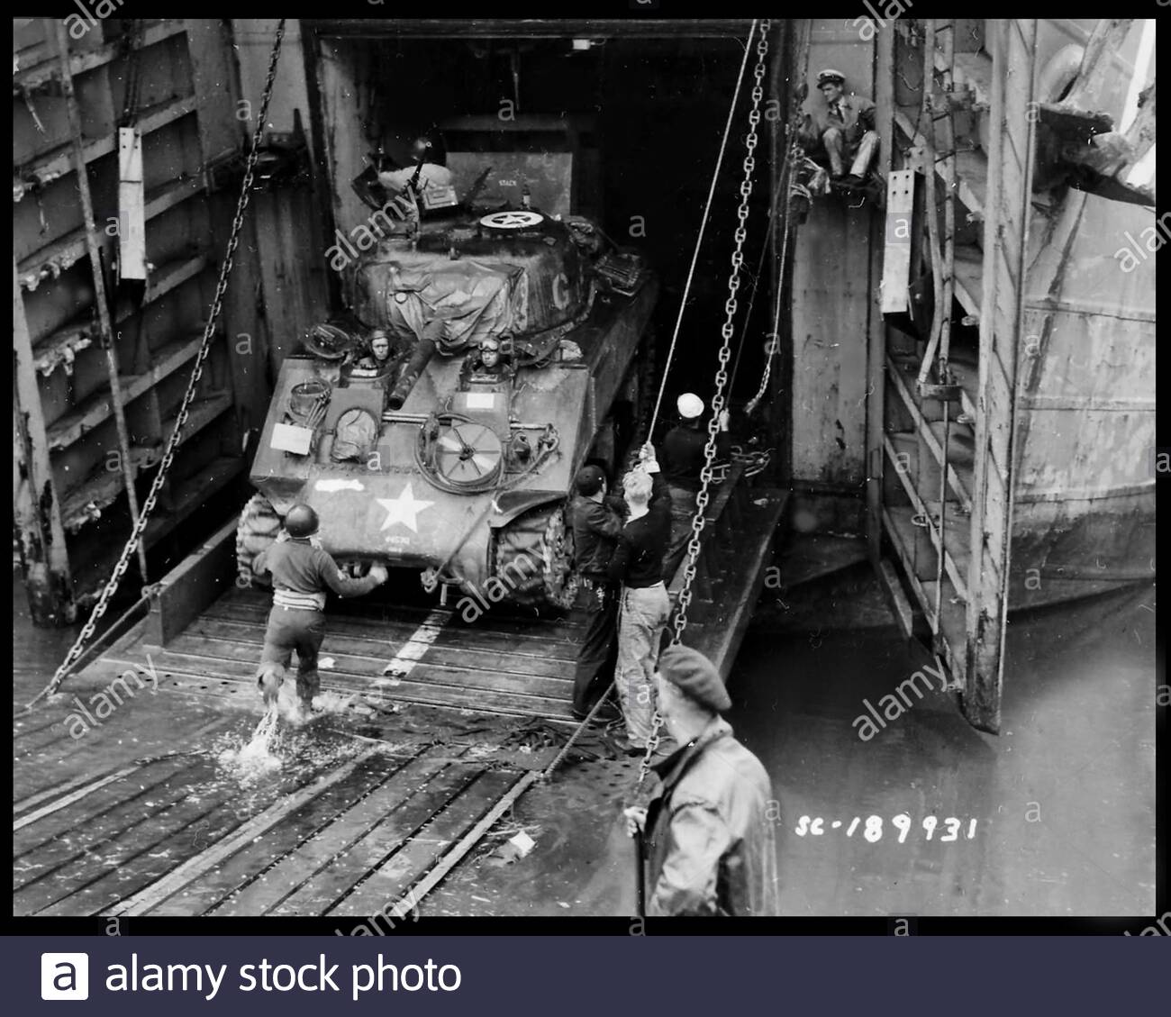 Normandy 1944 Sherman Tank High Resolution Stock Photography and Images ...
