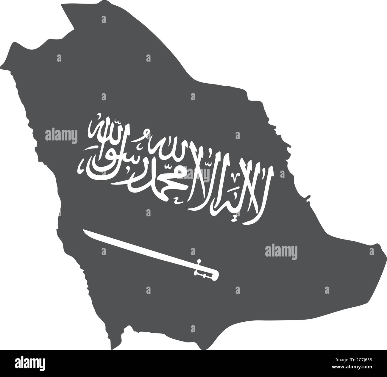 Saudi Arabia Map Vector High Resolution Stock Photography and Images ...
