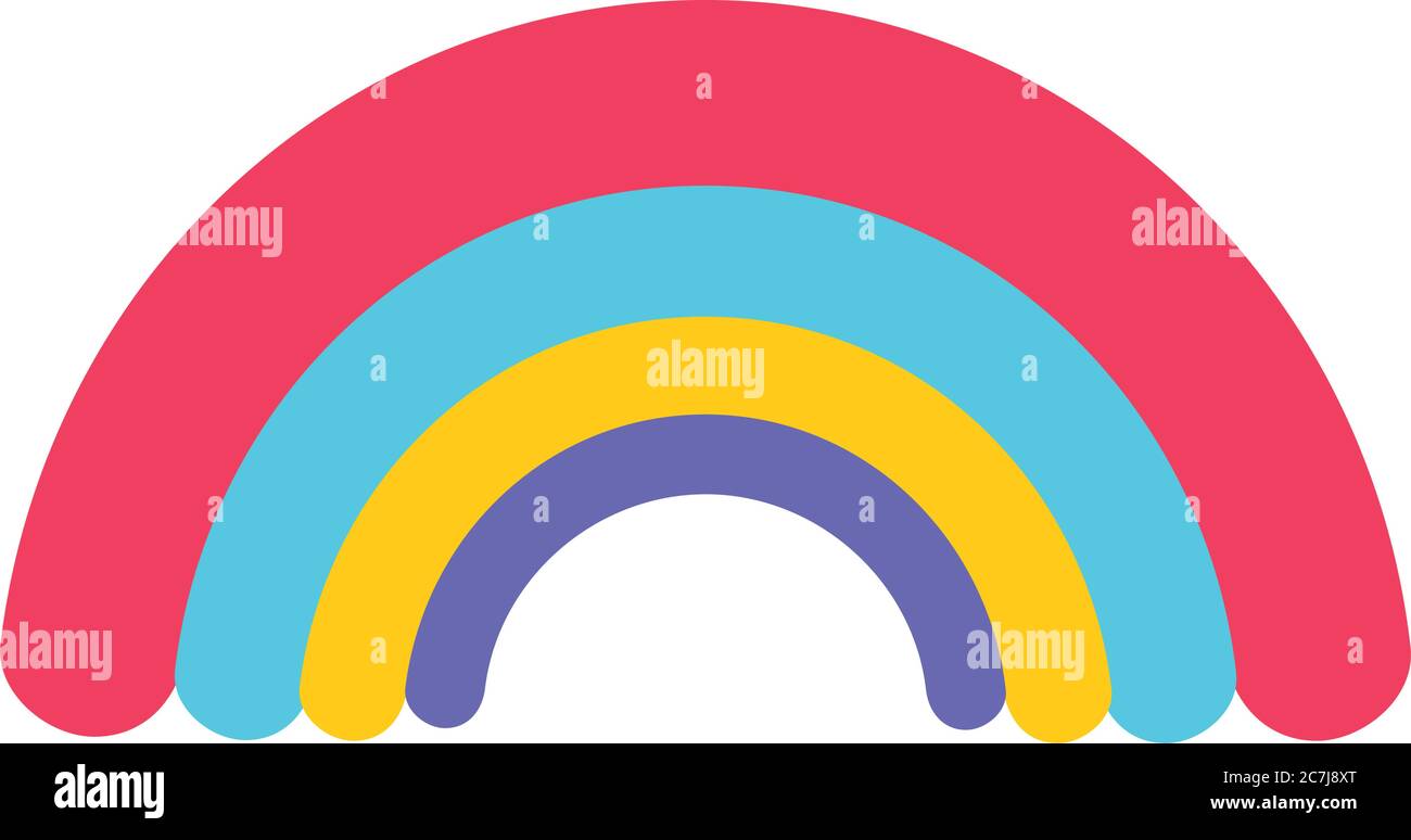 rainbow magic fantasy isolated design icon vector illustration Stock ...