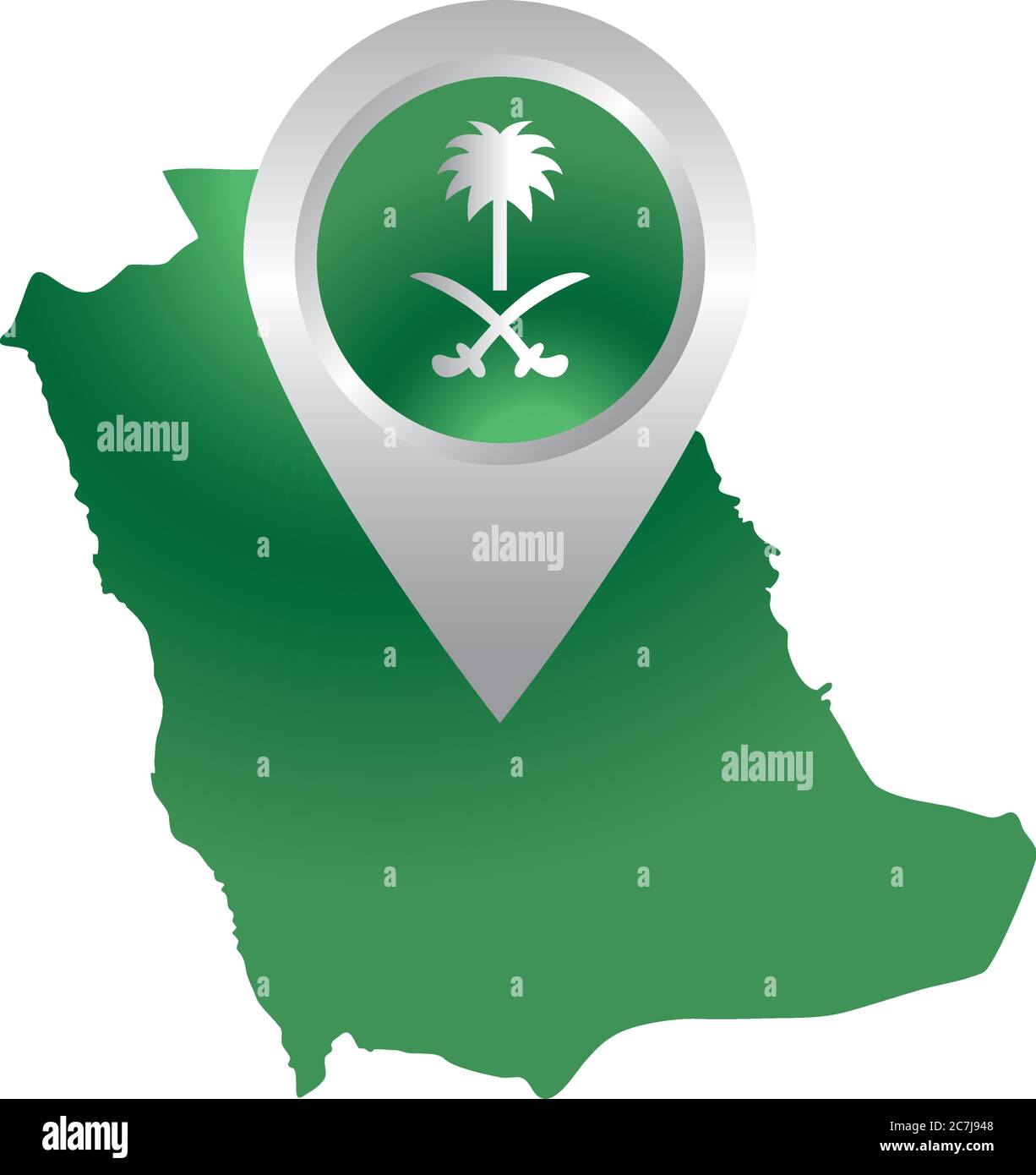 saudi arabia national day, green map navigation pointer location ...