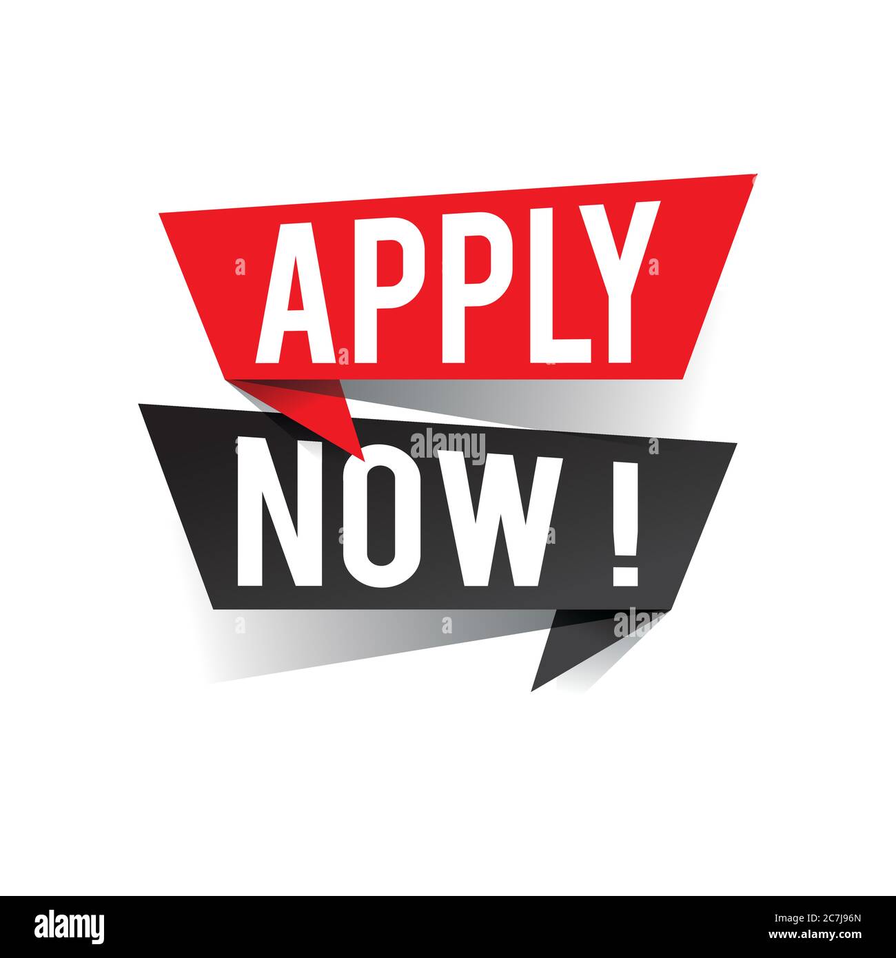 Modern design apply now text on speech bubbles concept. Vector ...