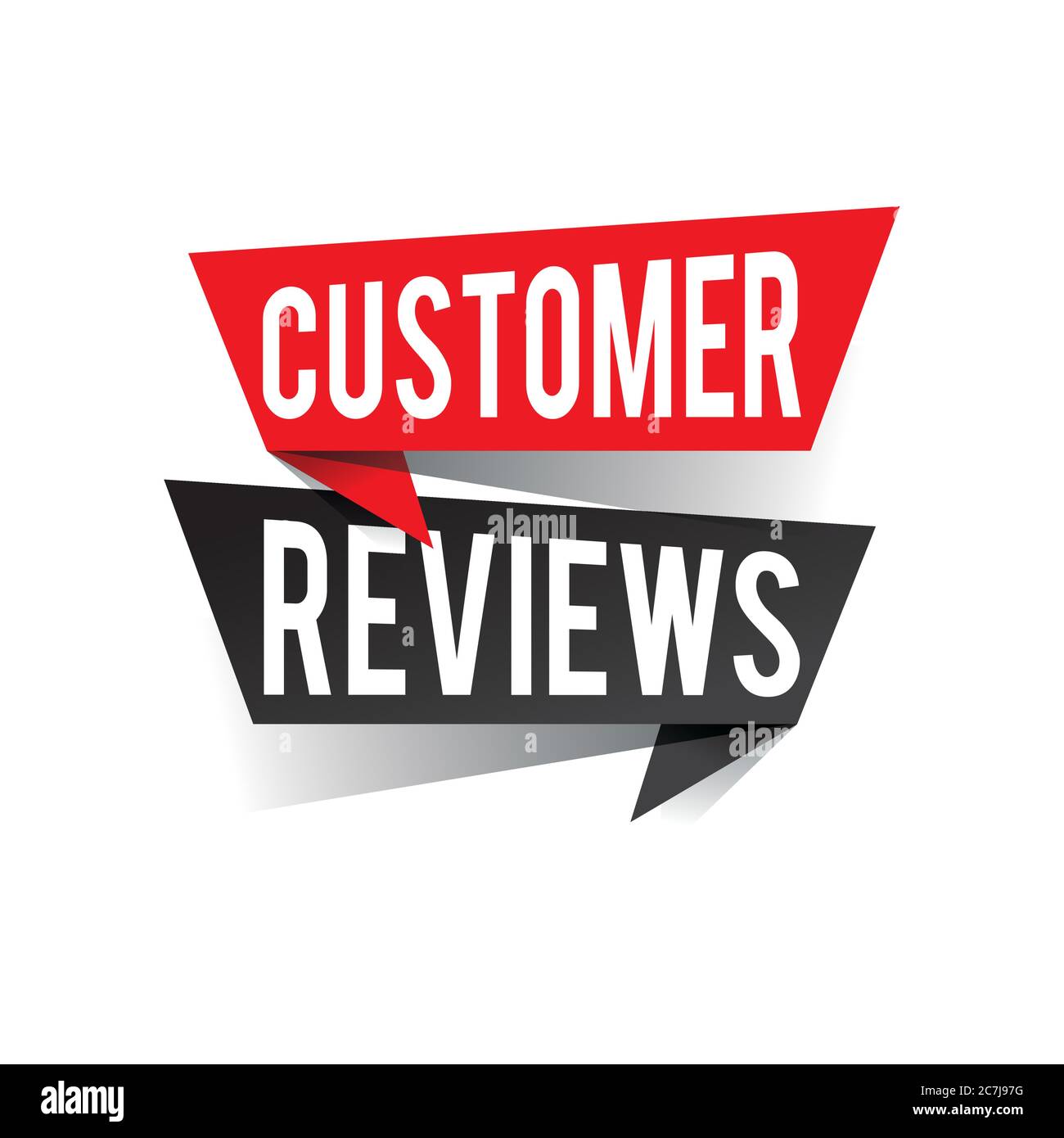 Modern design customer reviews text on speech bubbles concept. Vector ...