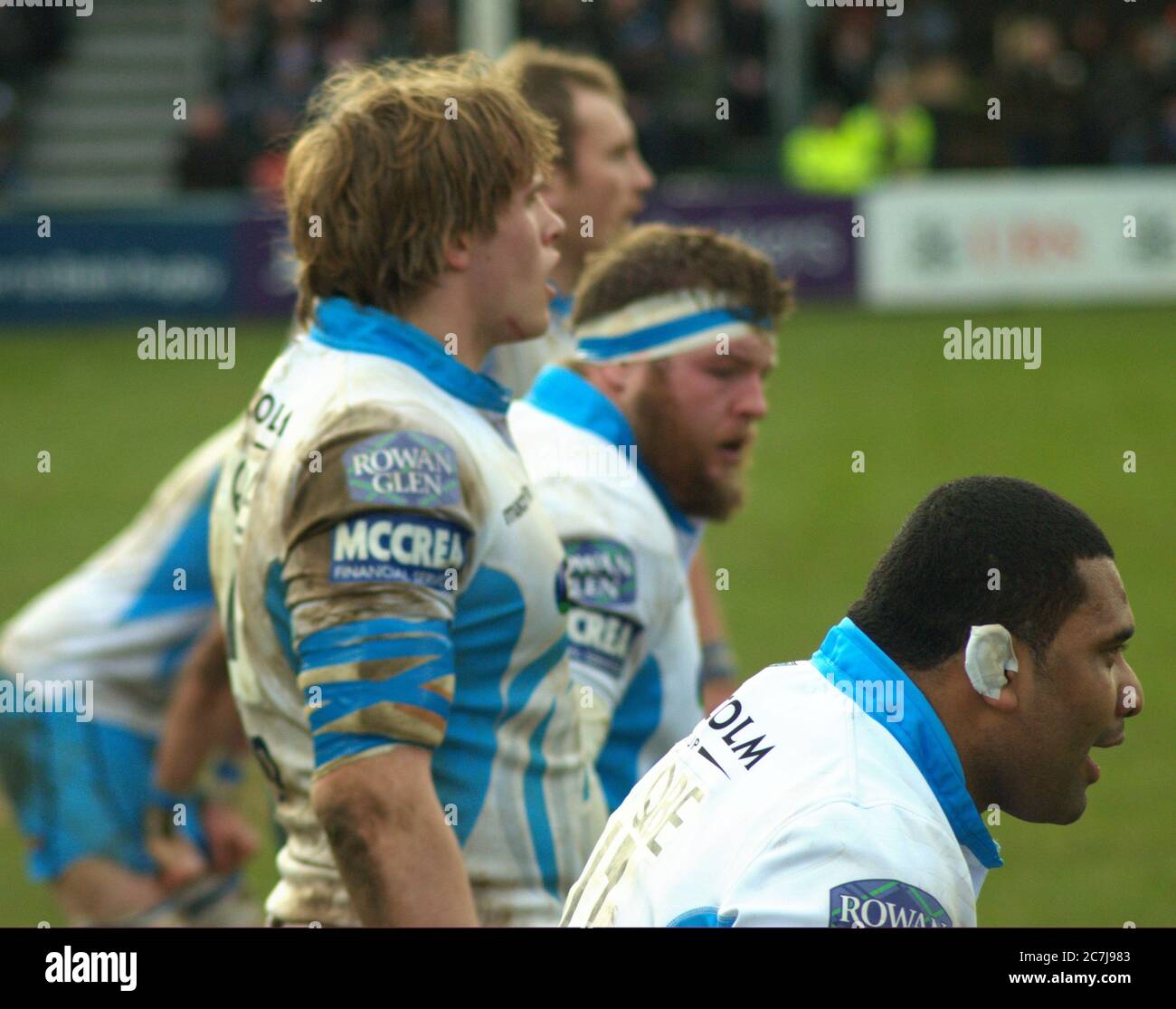 BATH, ENGLAND, UNITED KINGDOM - Jan 25, 2015: Bath Rugby play Glasgow ...