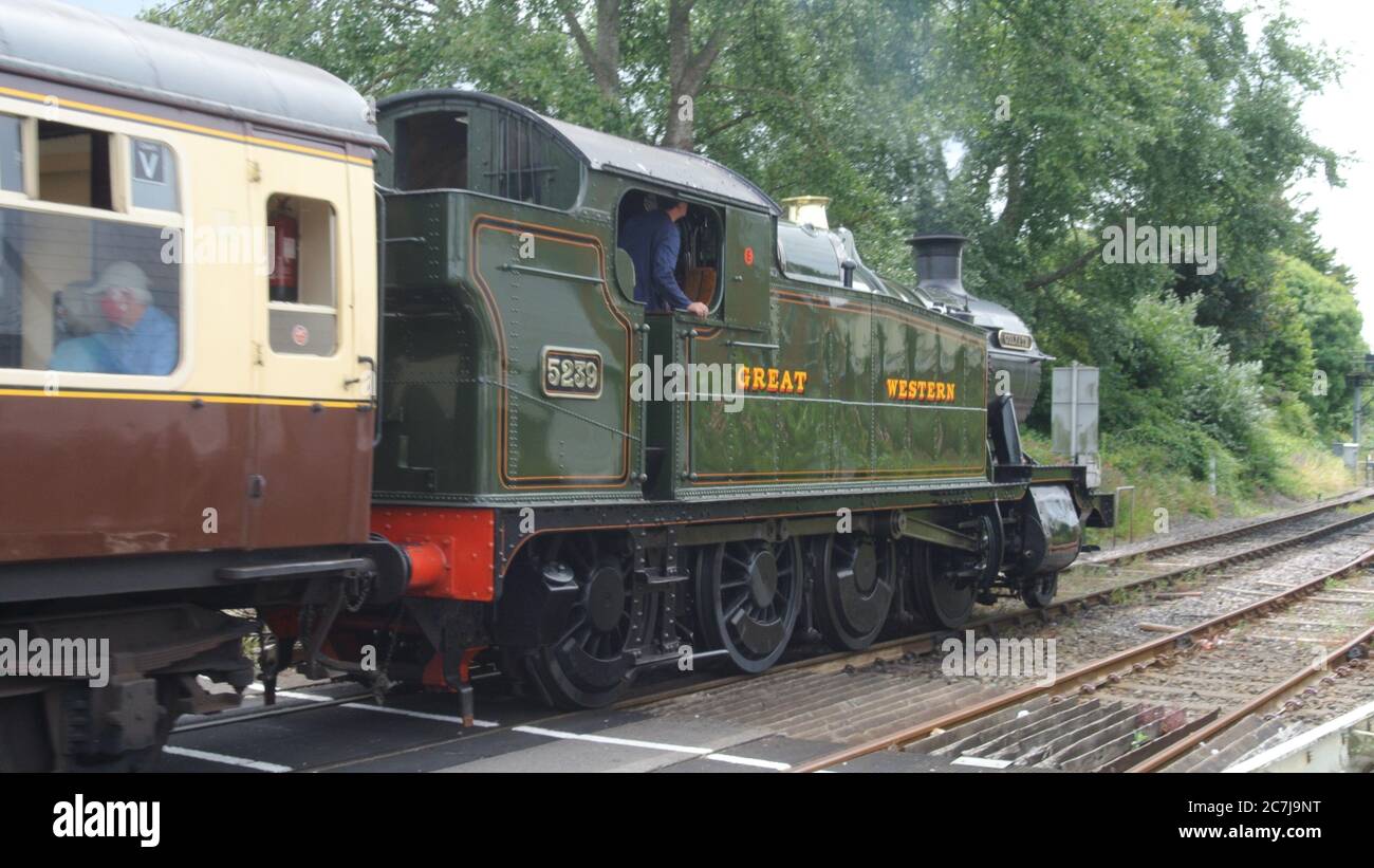 Steam locomotive 5239 Goliath operating as part of Dartmouth Steam ...