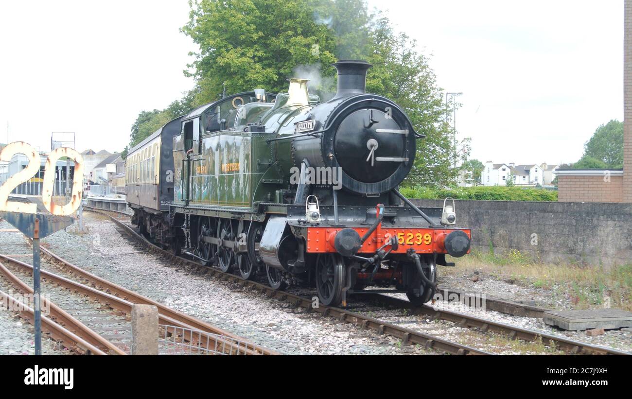 Steam locomotive 5239 Goliath operating as part of Dartmouth Steam ...