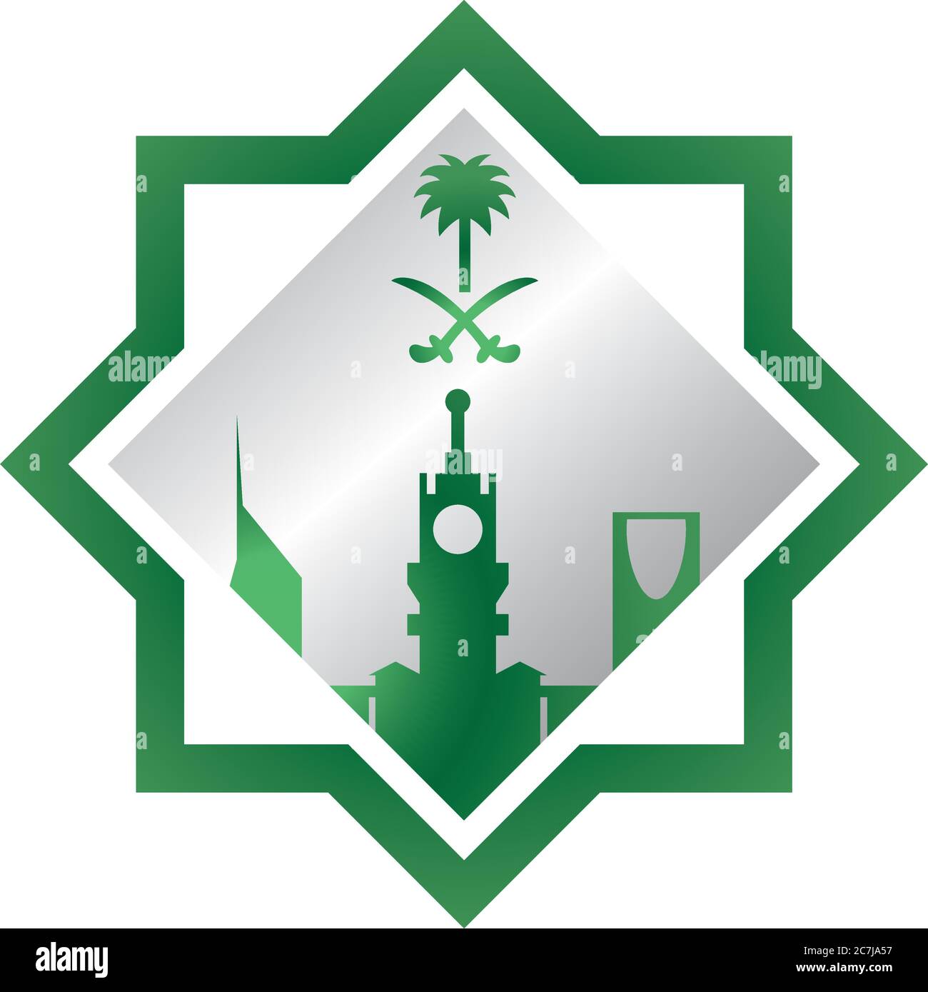 arabic national saudi national day country gradient style icon vector ...