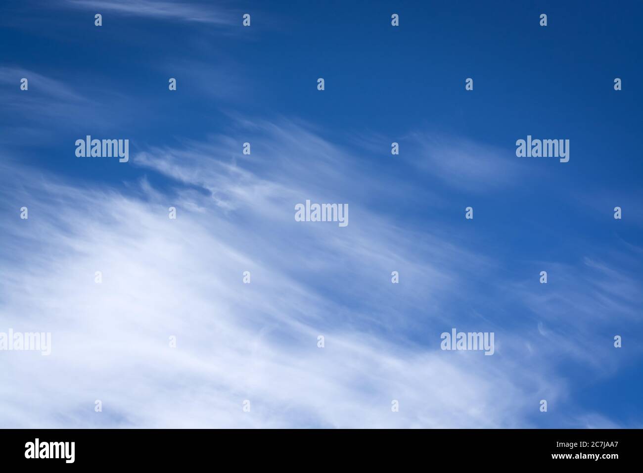 Background with white cloud and blue sky, horizontal format Stock Photo ...
