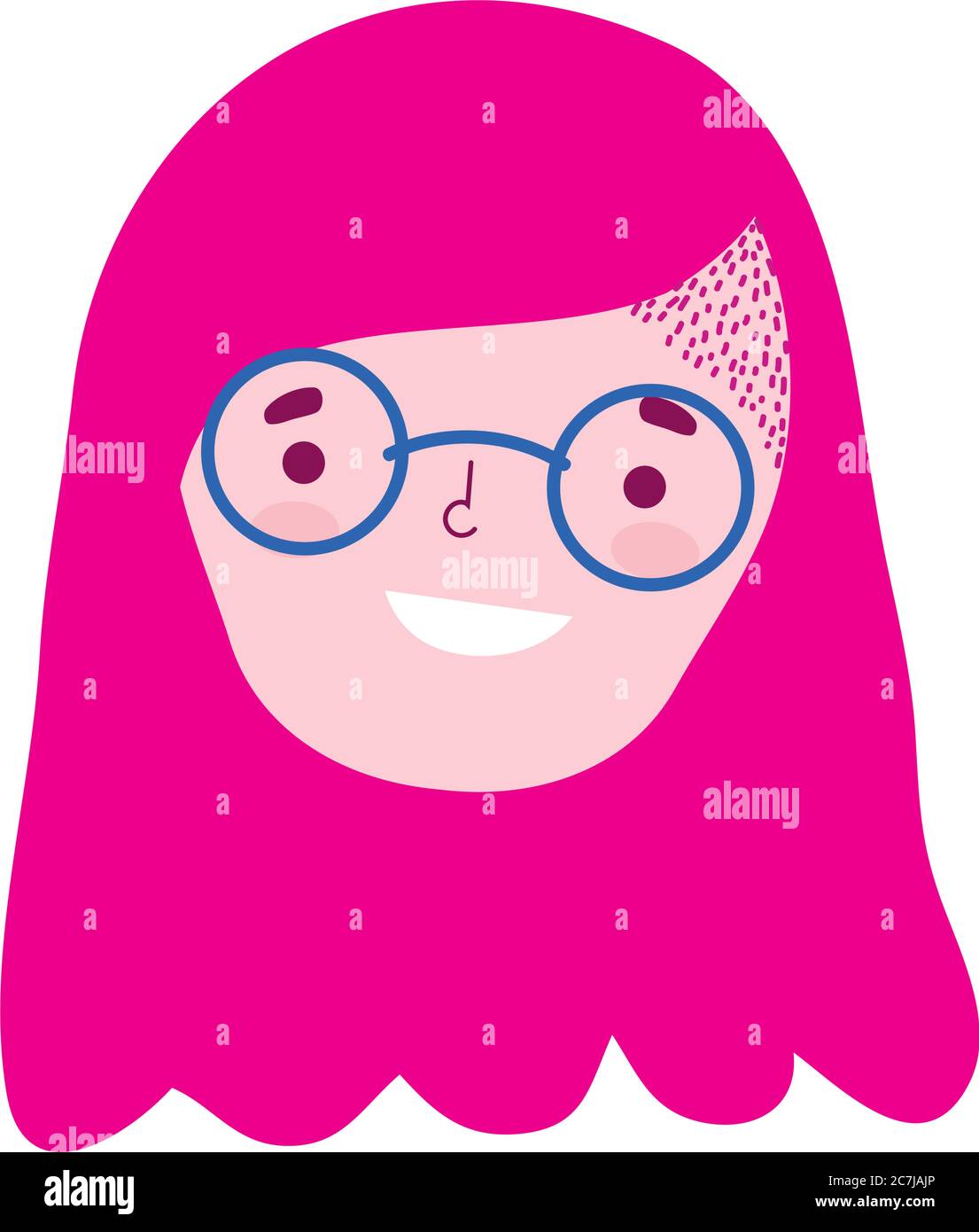 face character cartoon isolated design icon white face character ...