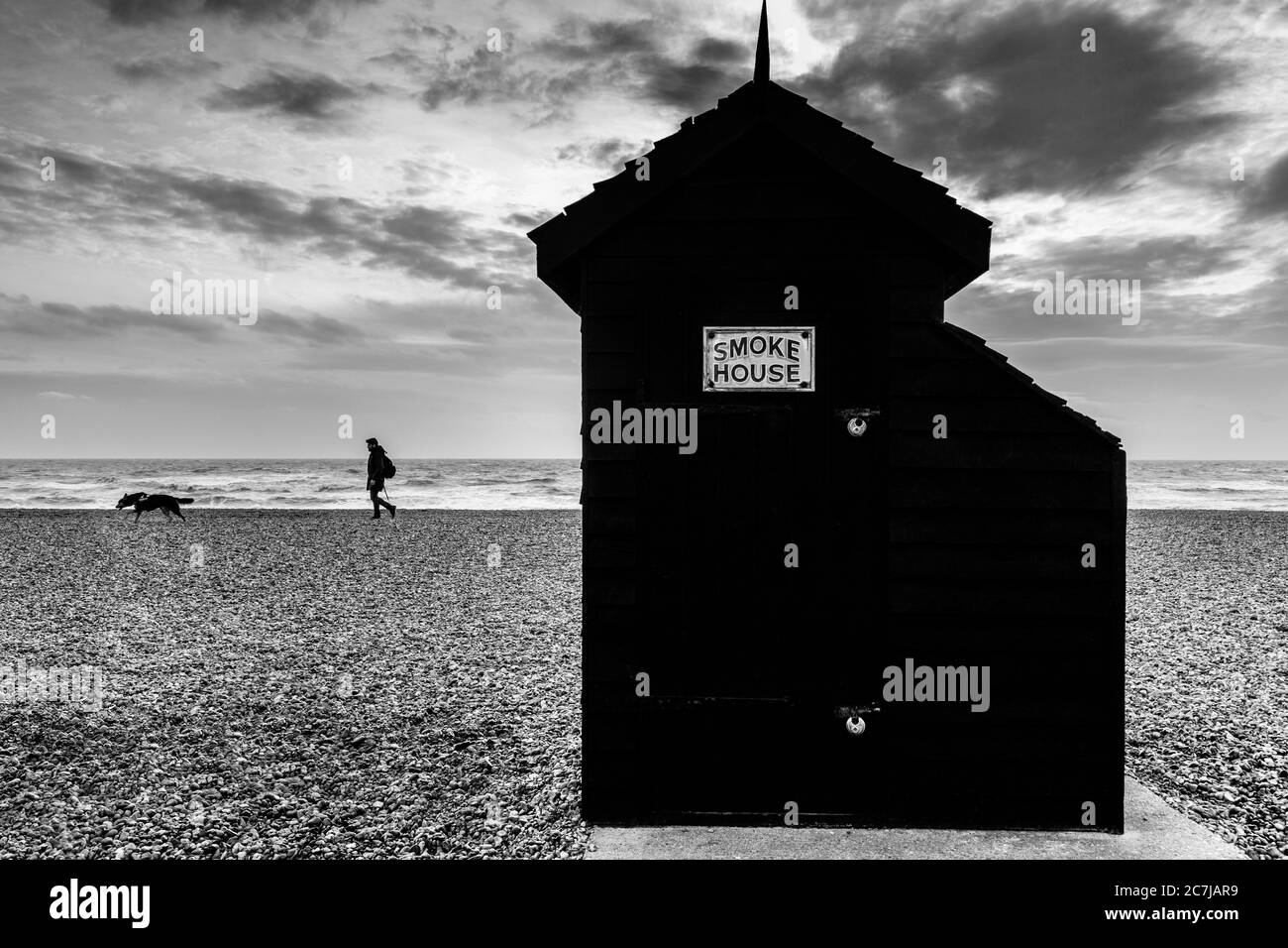 Black smoke house Black and White Stock Photos & Images - Alamy