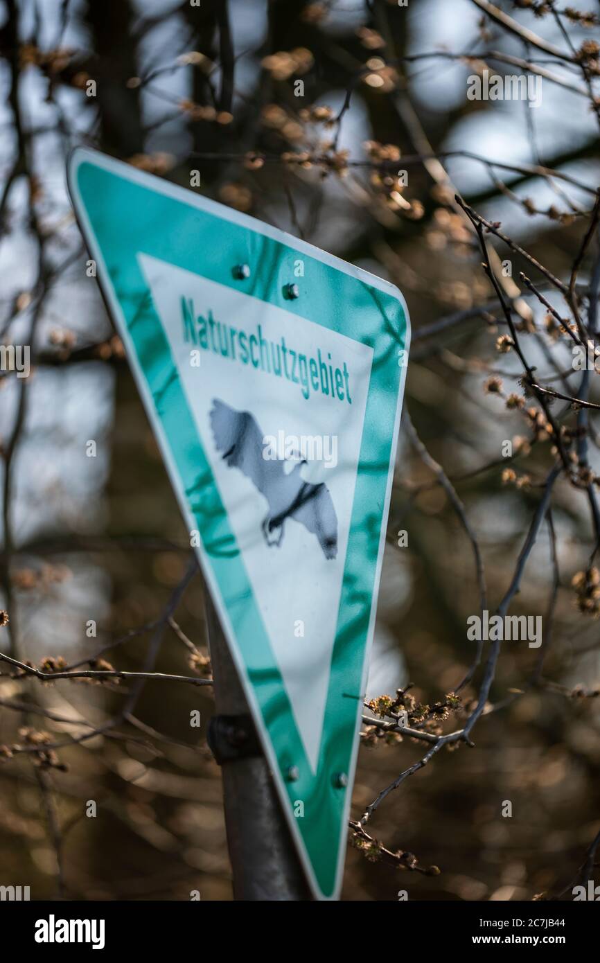 Nature reserve, sign Stock Photo - Alamy
