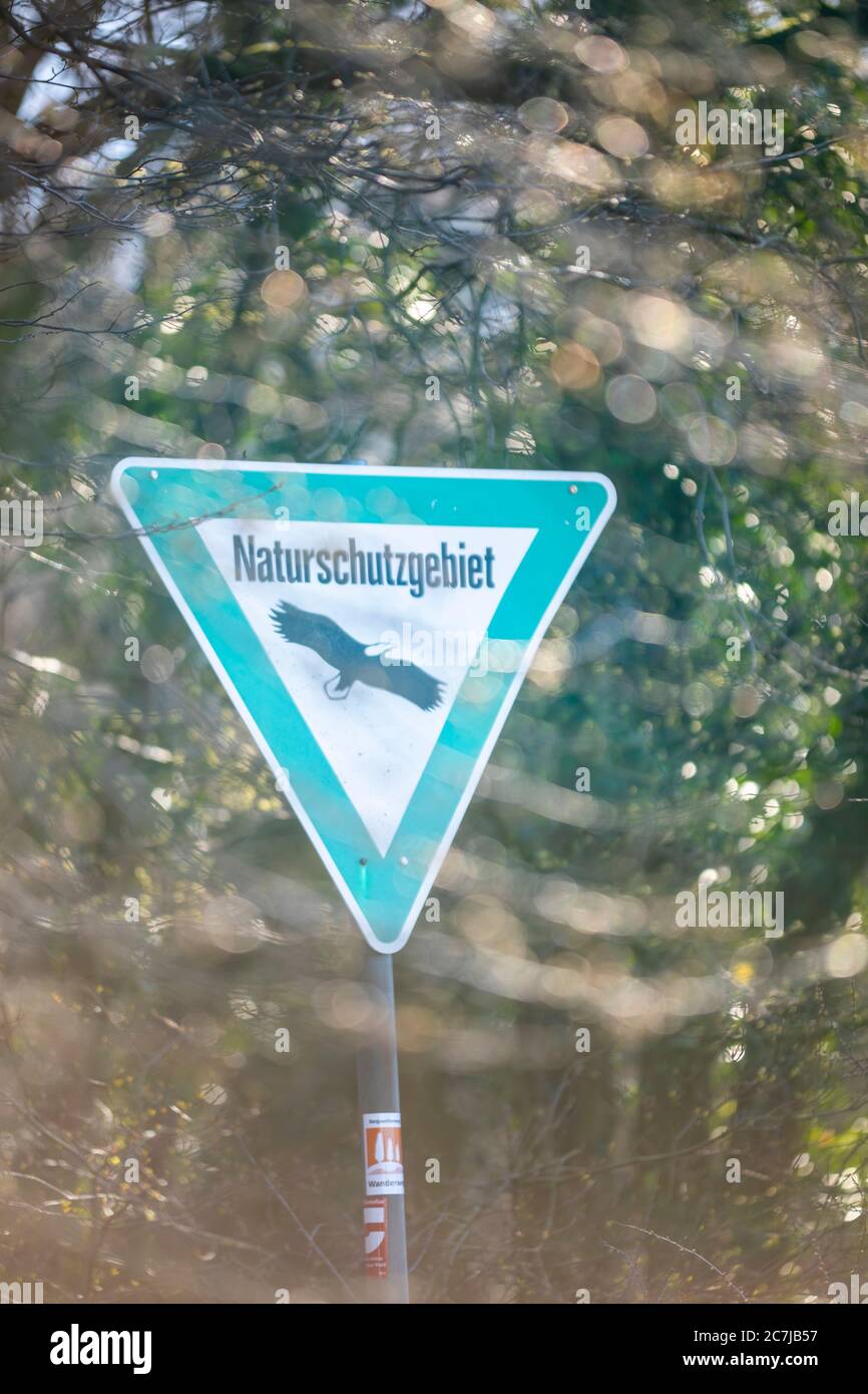 Nature reserve, sign Stock Photo - Alamy